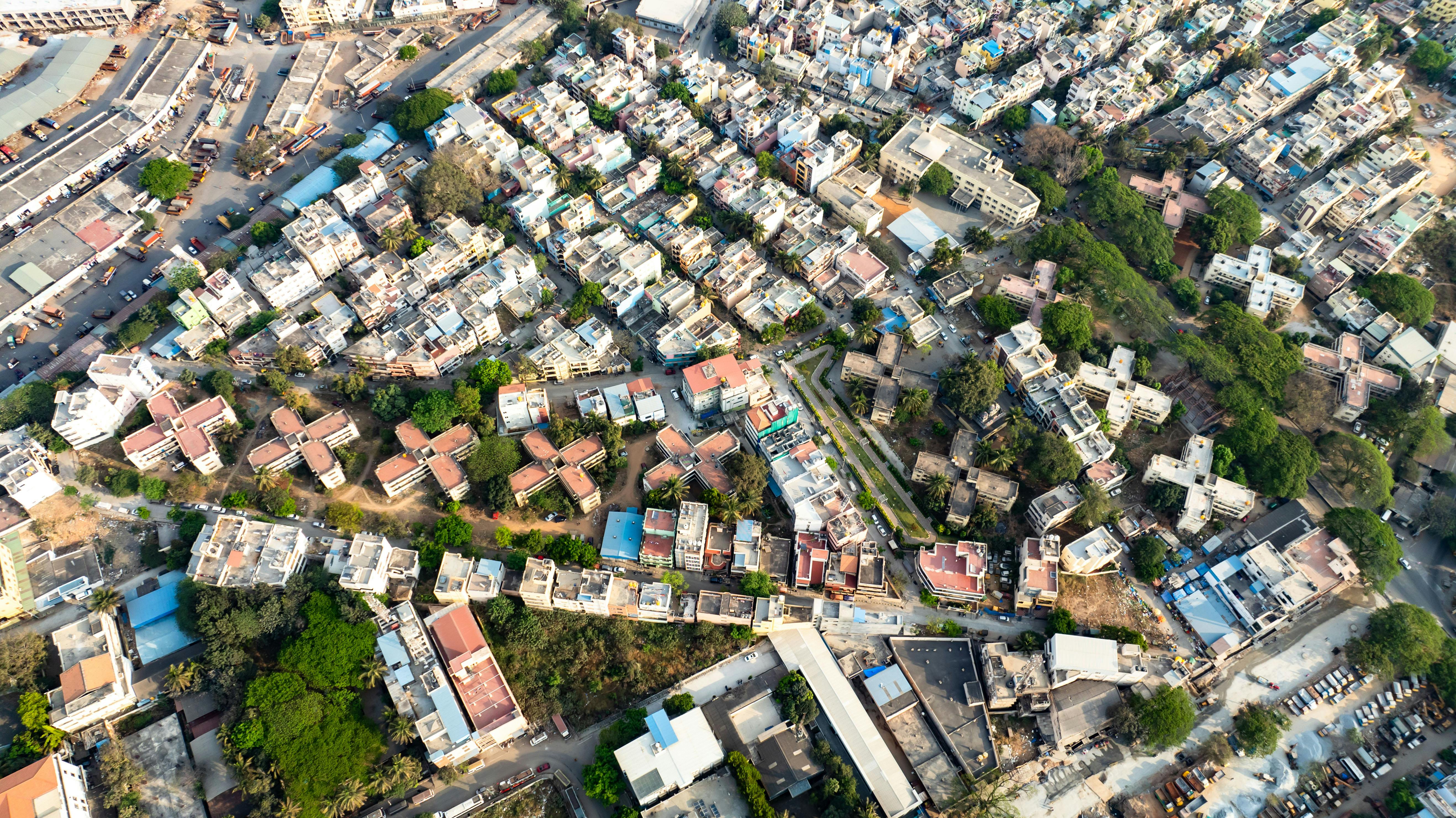 Aerial View of Jaipur Residential Area · Free Stock Photo