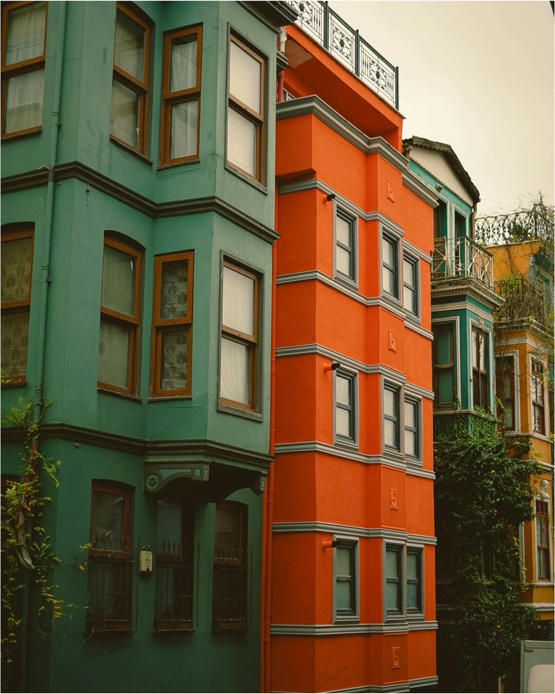Colorful Urban Architecture Facade in Vibrant Cityscape · Free Stock Photo
