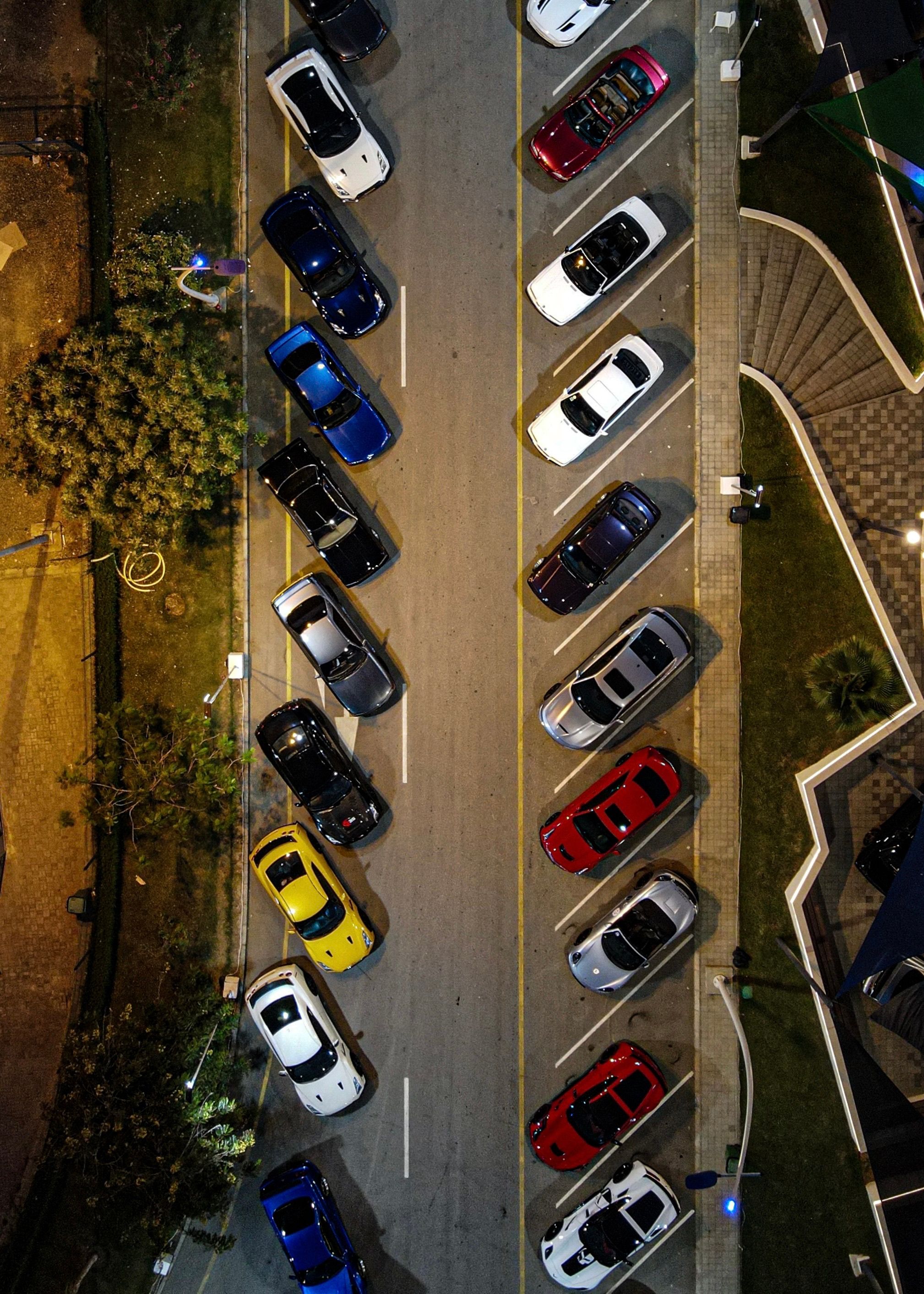 Aerial View of Parking Lot · Free Stock Photo