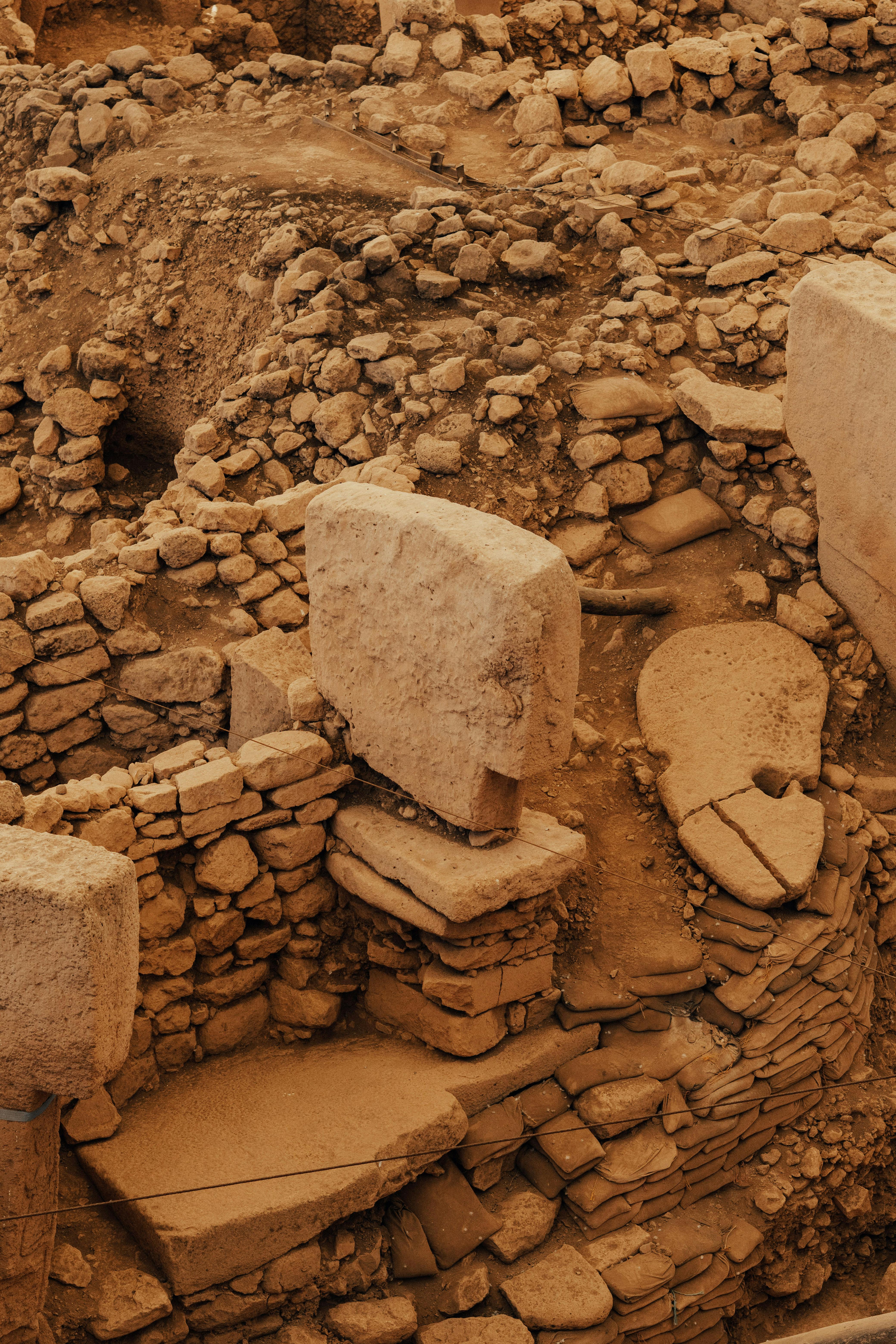 Ancient Göbekli Tepe Stone Structures in Turkey · Free Stock Photo