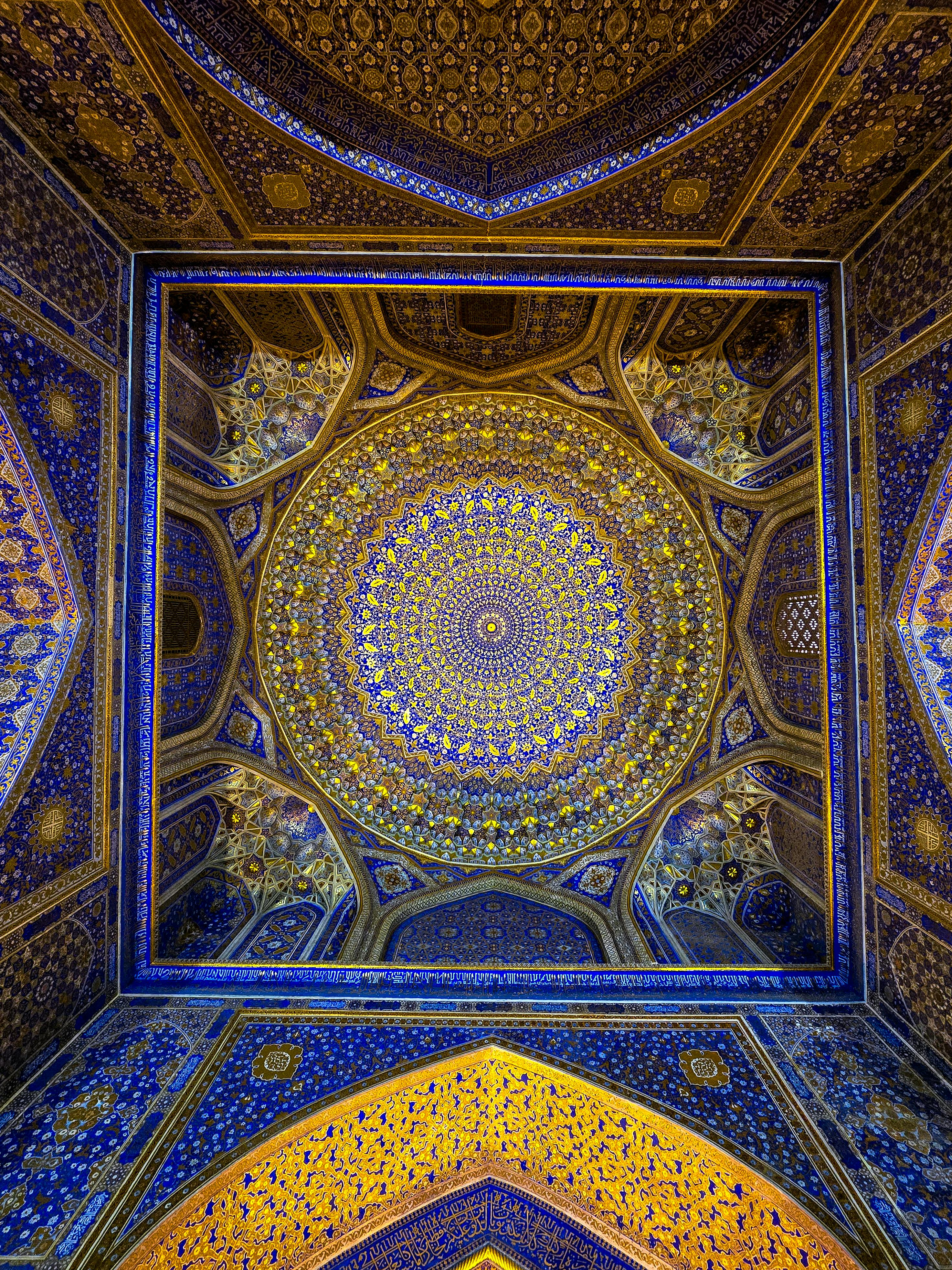 Intricate Ceiling of Islamic Architecture in Samarkand · Free Stock Photo
