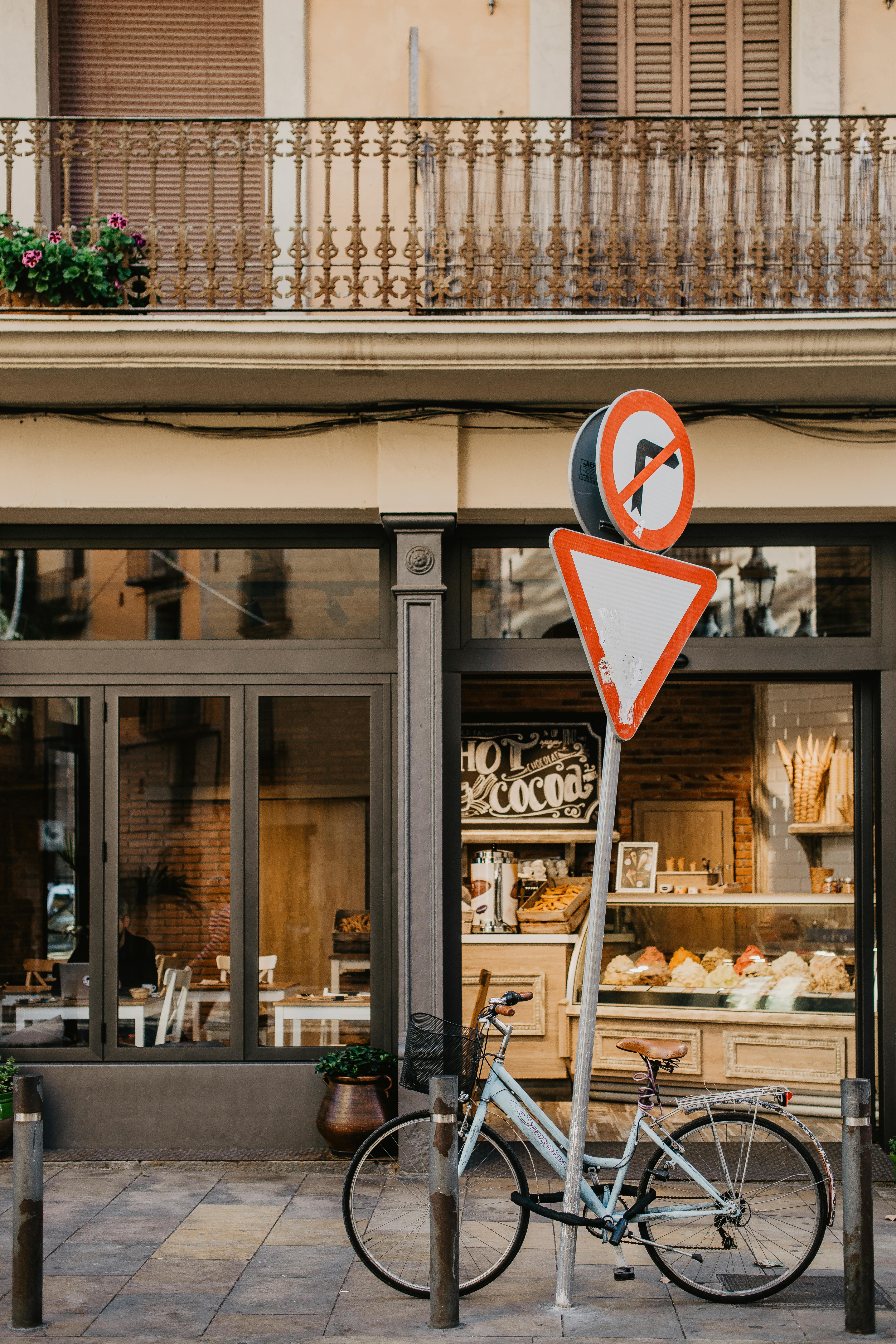 Charming Bakery Street View in Barcelona · Free Stock Photo