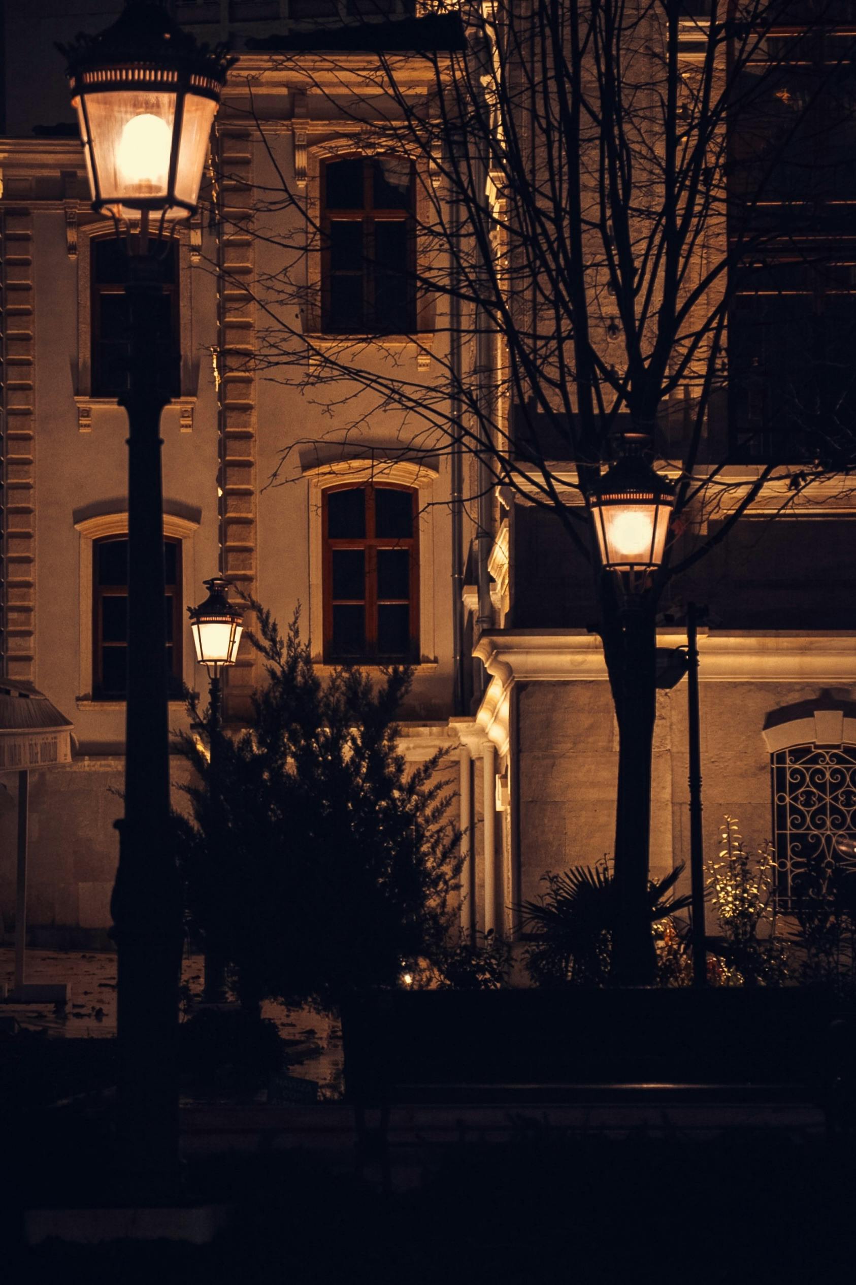Vintage Streetlight Illumination in Istanbul · Free Stock Photo