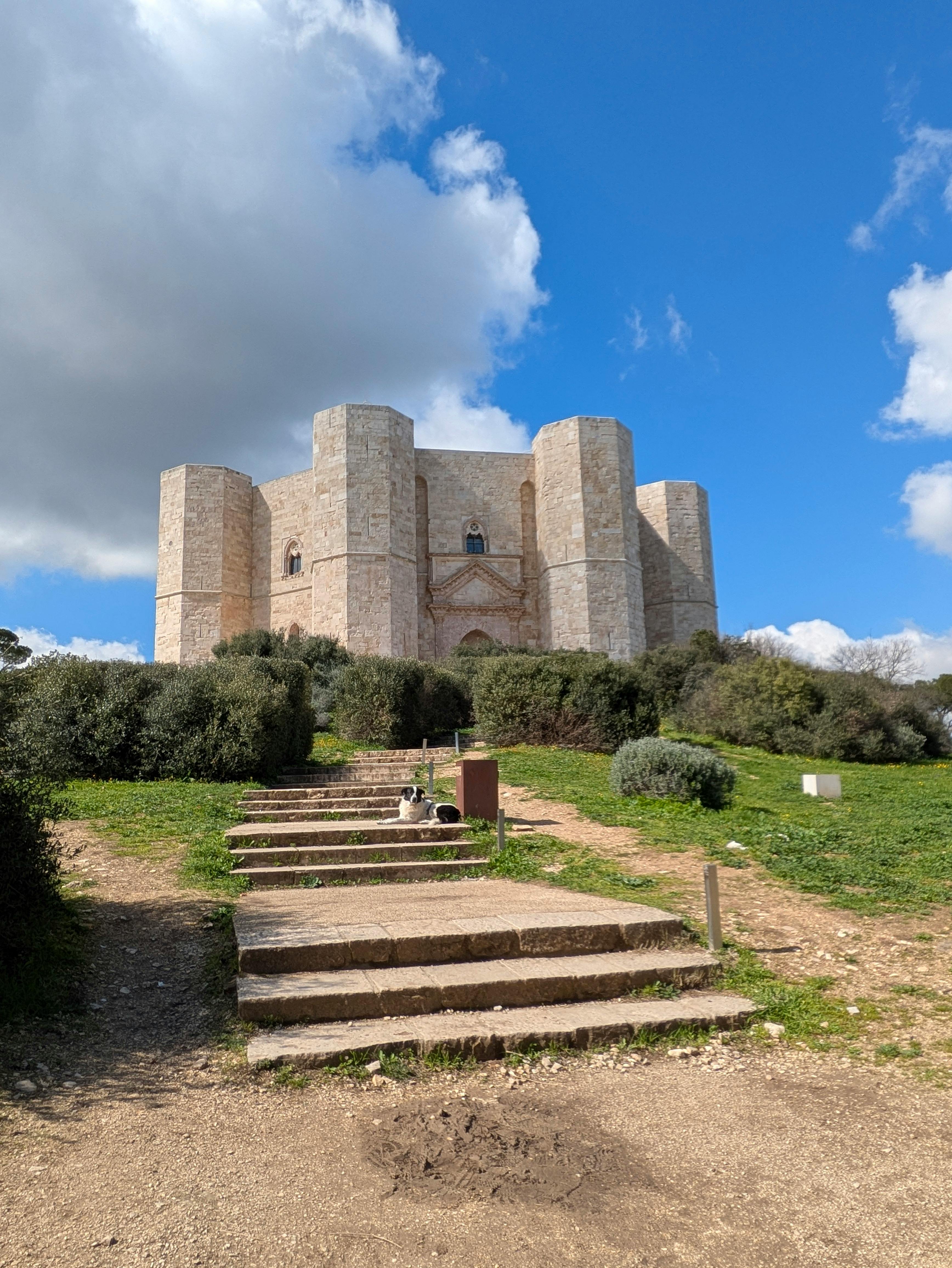 Castle del Monte against blue sky in Italy · Free Stock Photo