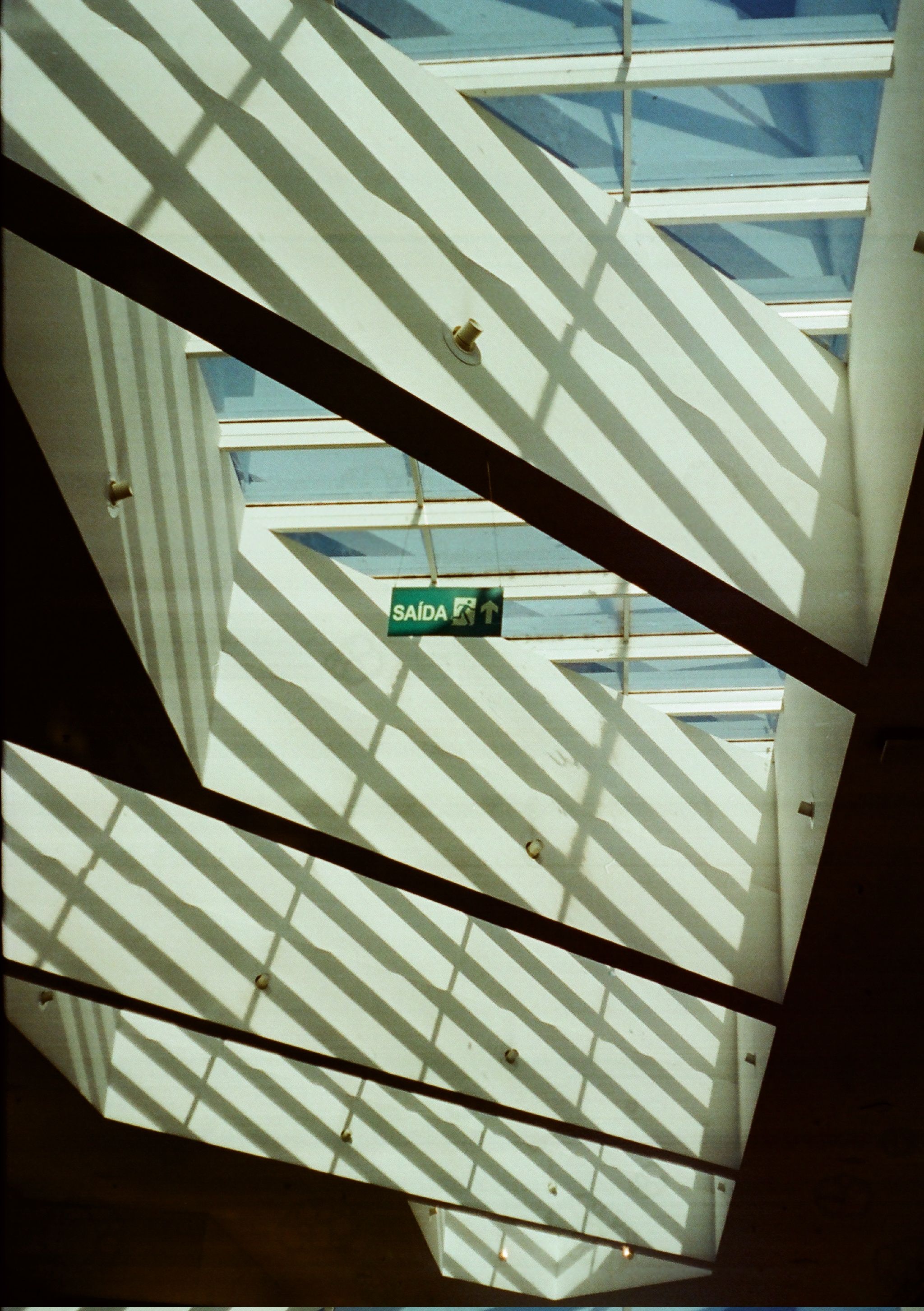 Geometric Shadows and Light Play in Modern Building · Free Stock Photo