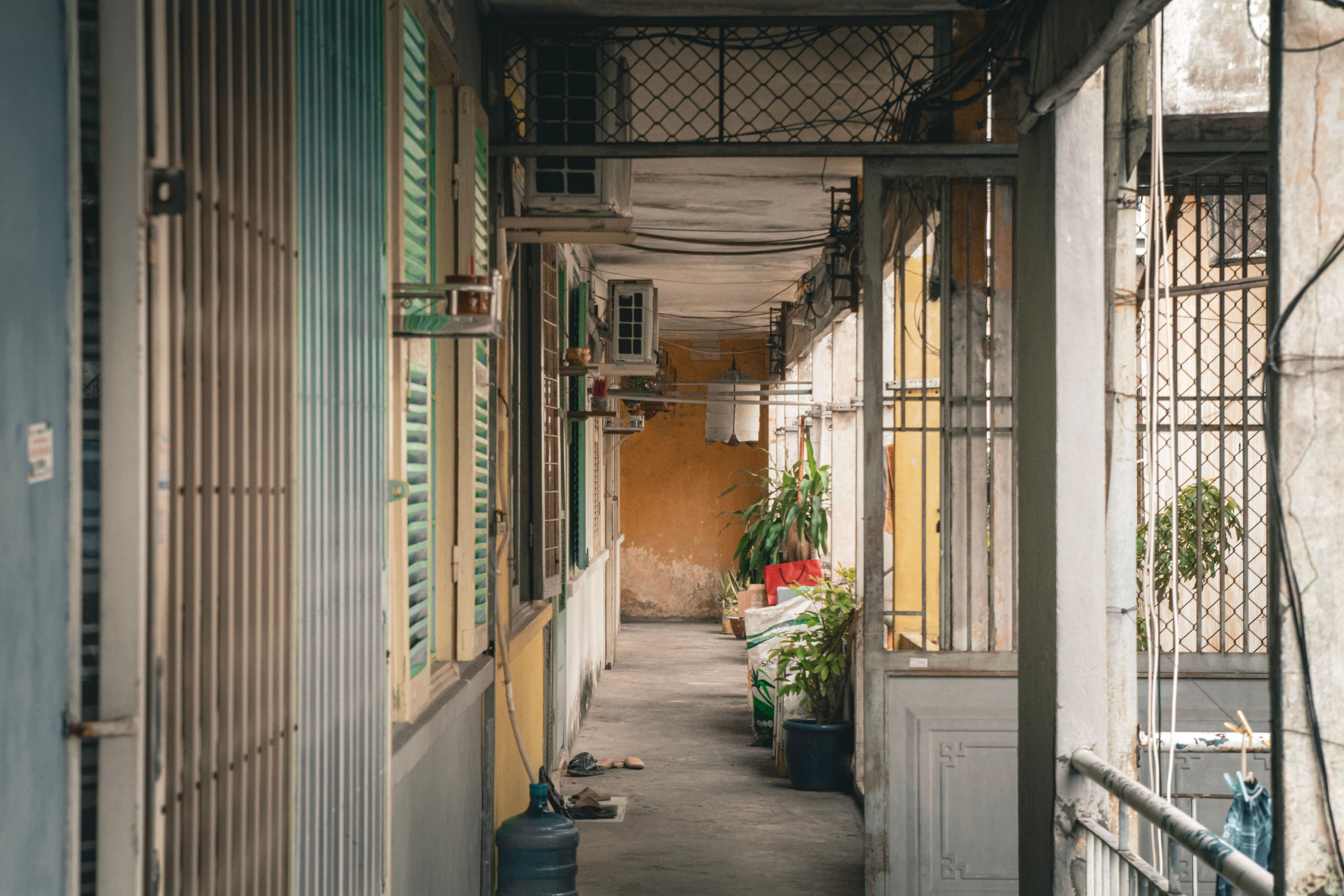 Vintage Vietnamese Apartment Balcony View · Free Stock Photo