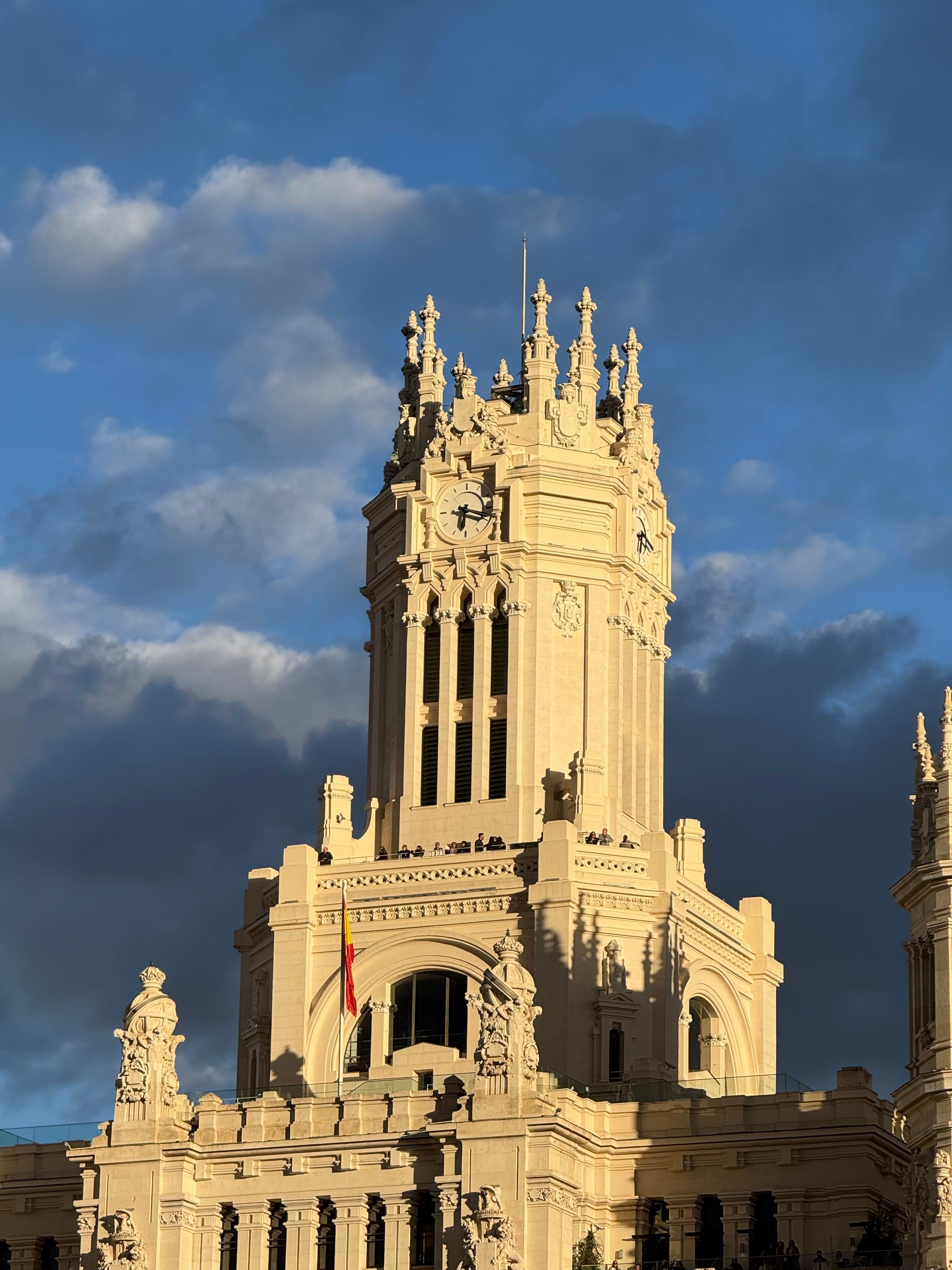 Stunning View of Madrid's Historic Tower · Free Stock Photo
