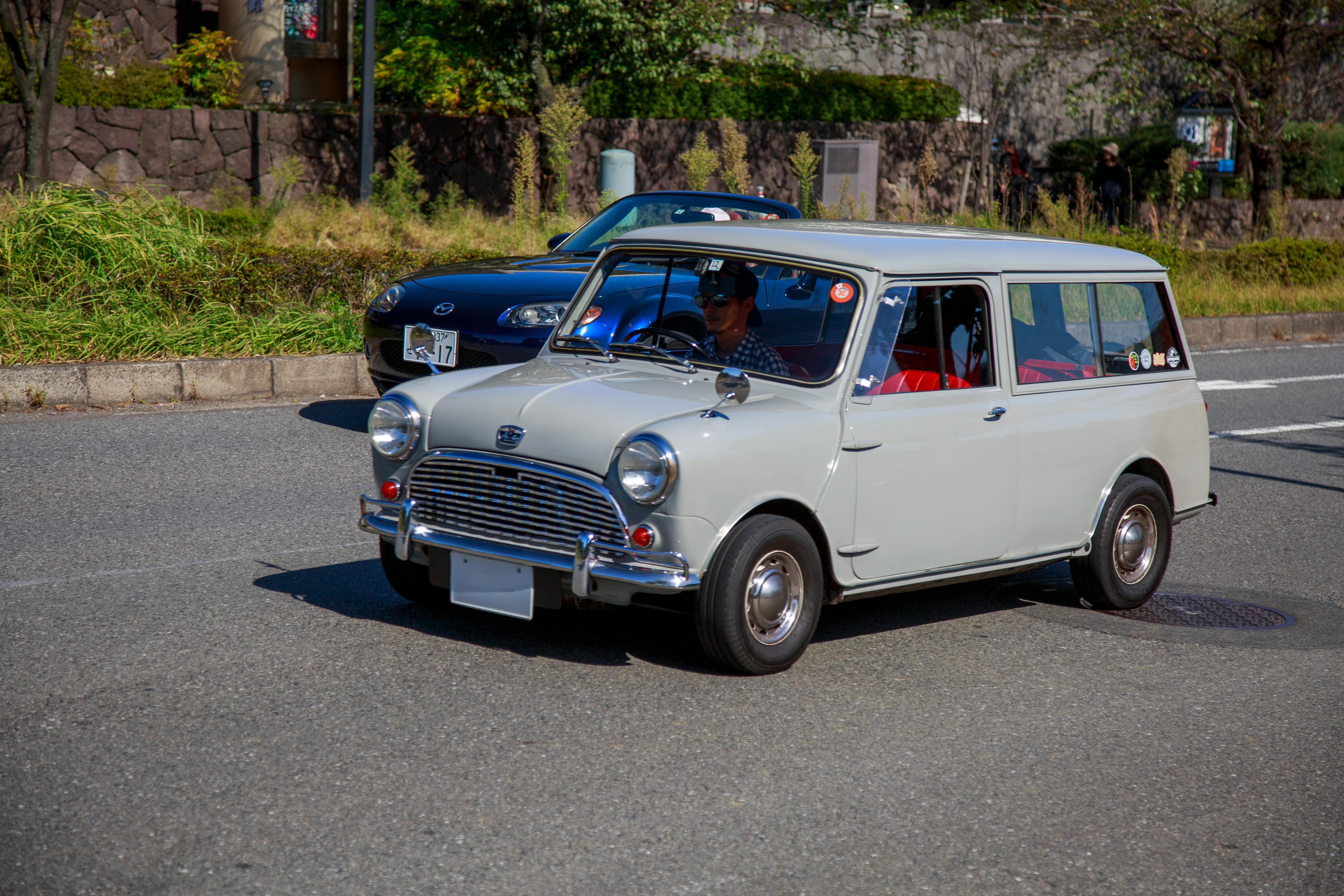 Classic Mini Car on Tokyo Streets · Free Stock Photo