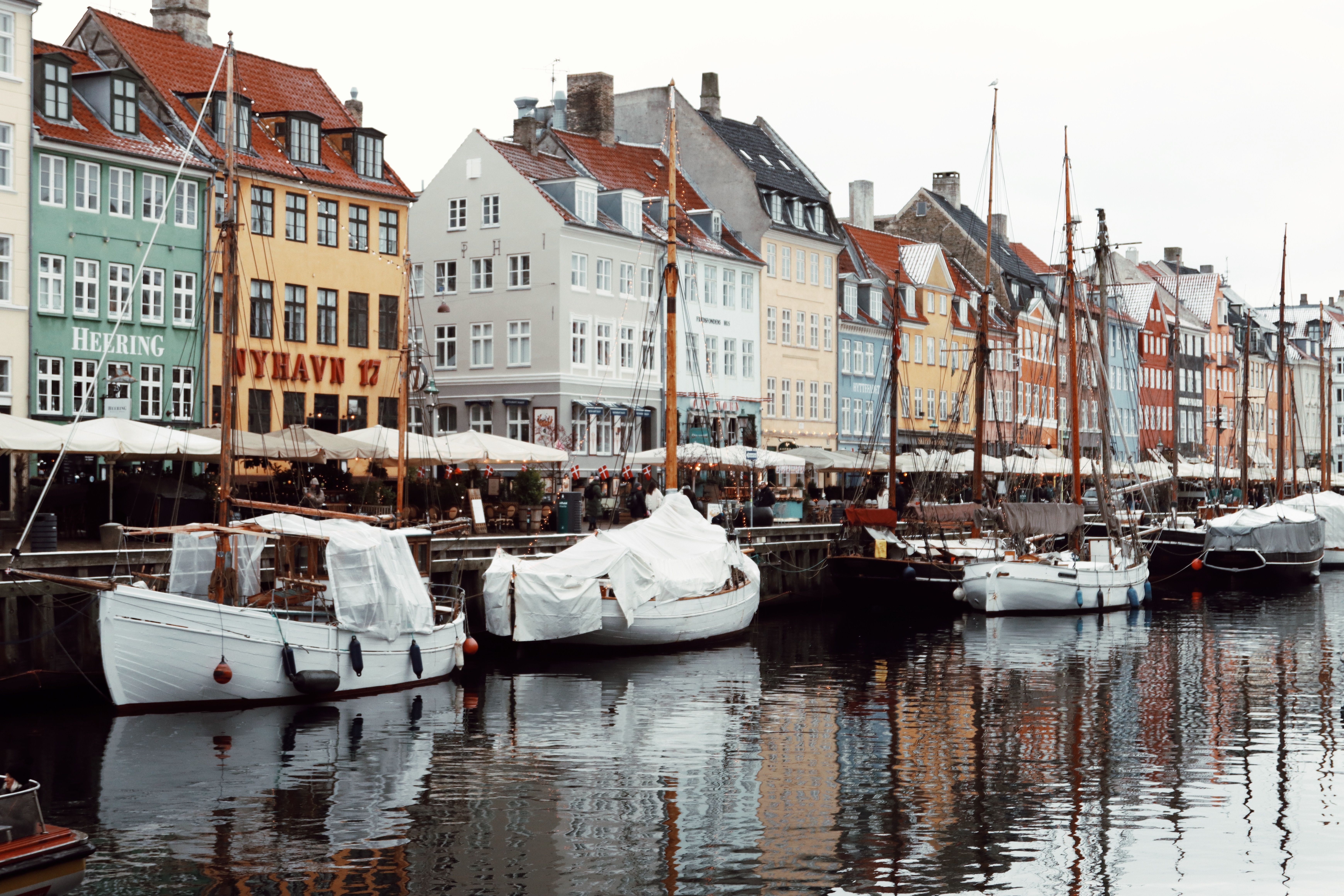Charming Waterfront View of Nyhavn, Copenhagen · Free Stock Photo
