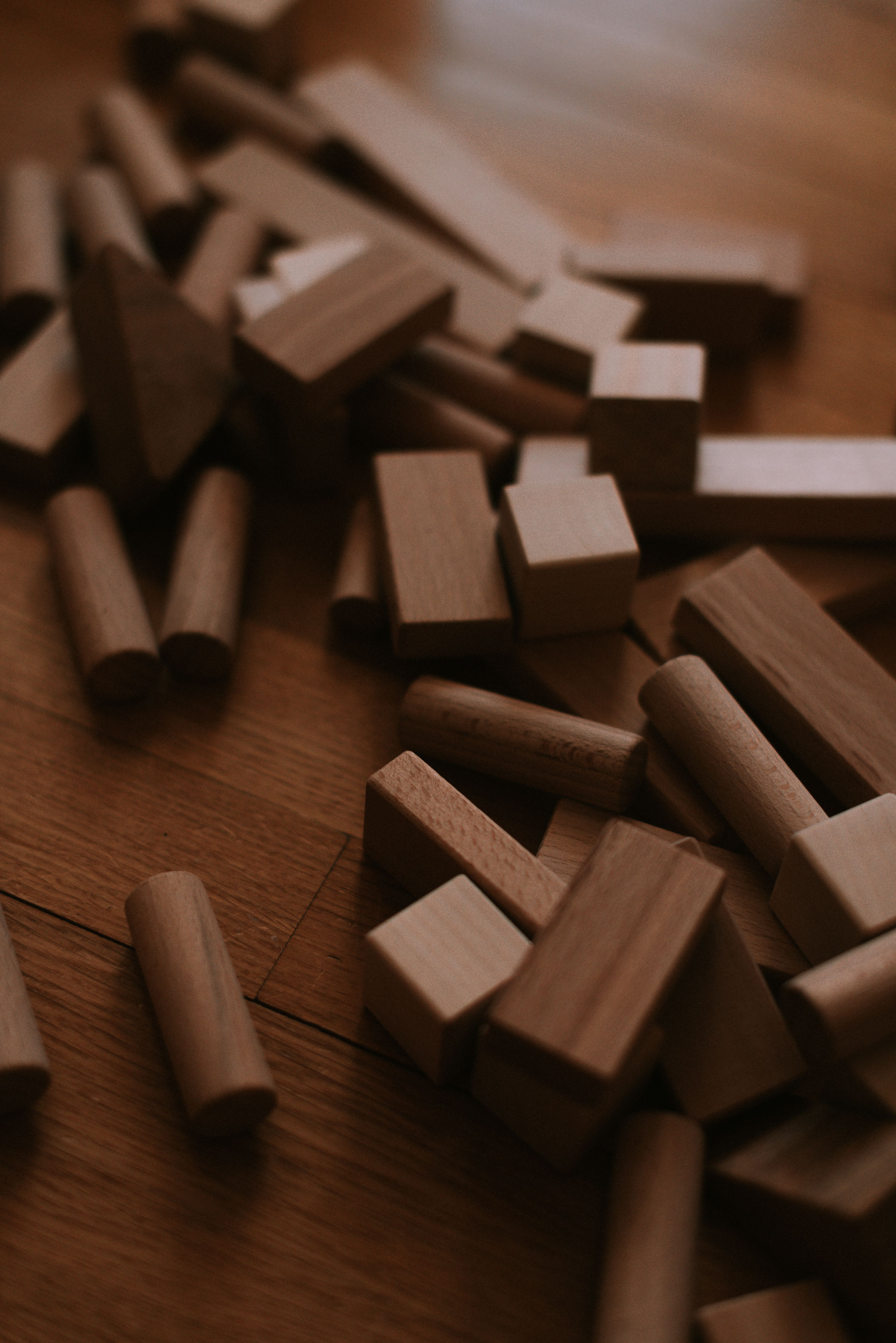 Children's Building Blocks Scattered on The Floor · Free Stock Photo