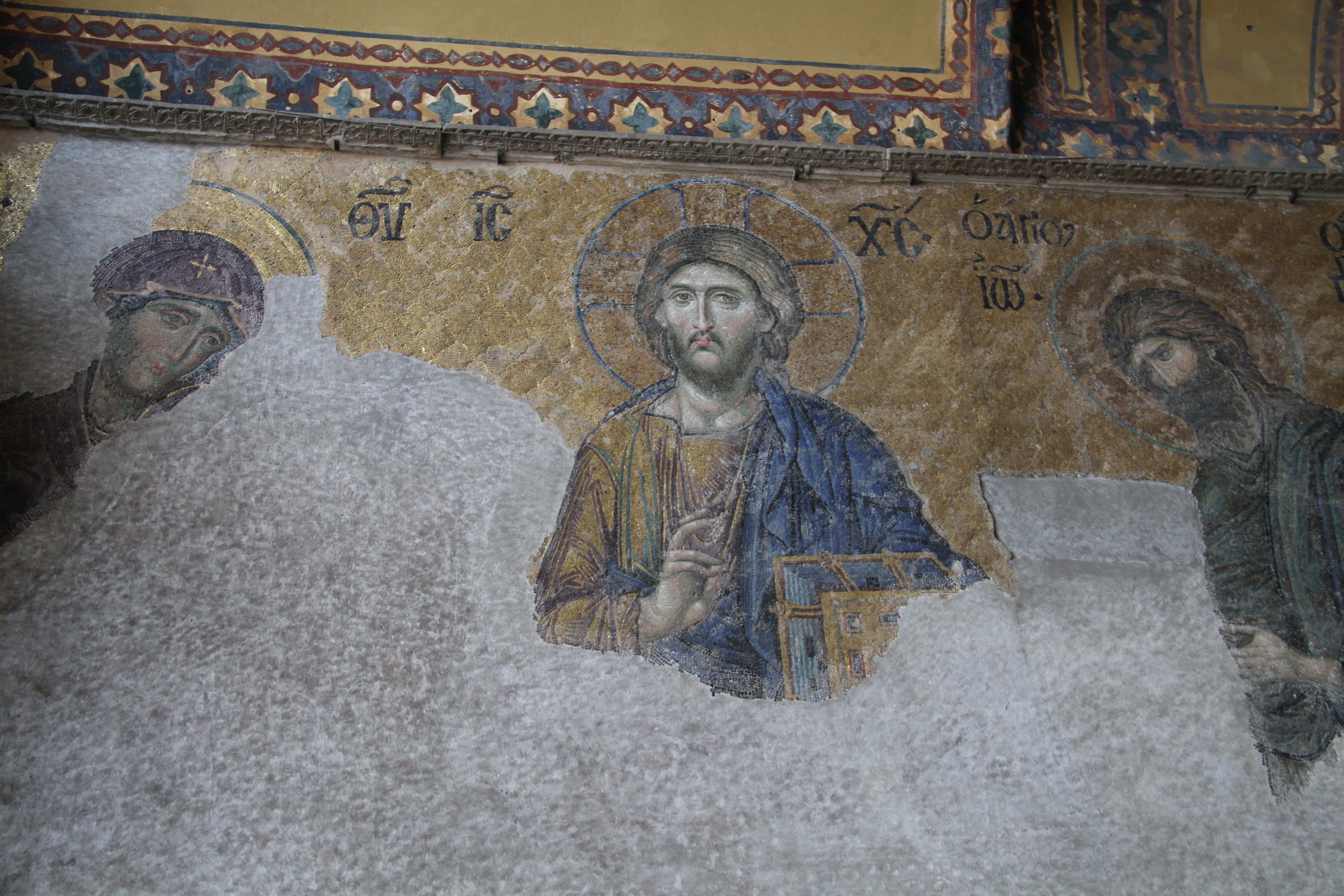 Byzantine Mosaic Art in Greek Church Interior · Free Stock Photo