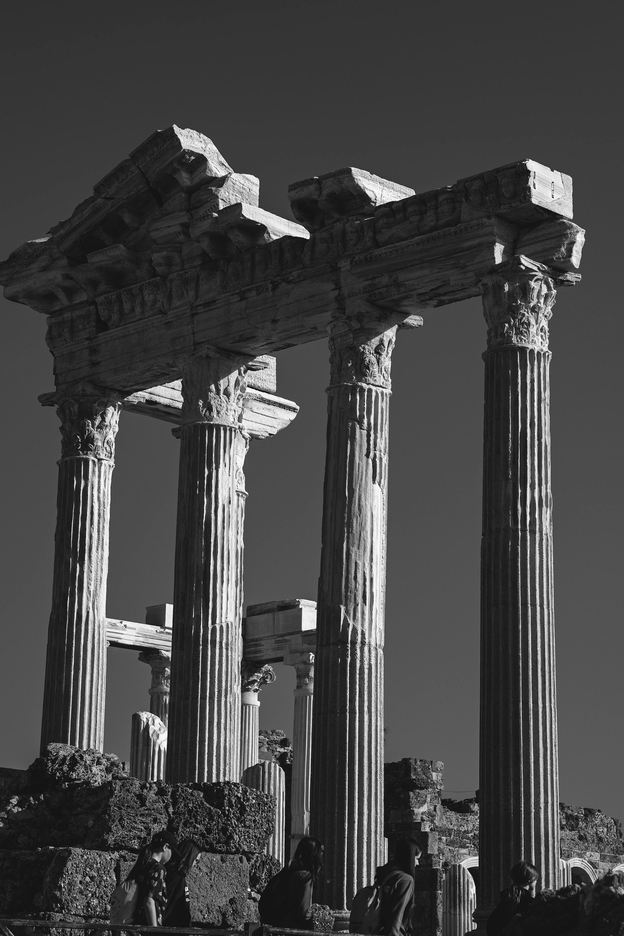Ancient Roman Temple Ruins under Clear Sky · Free Stock Photo