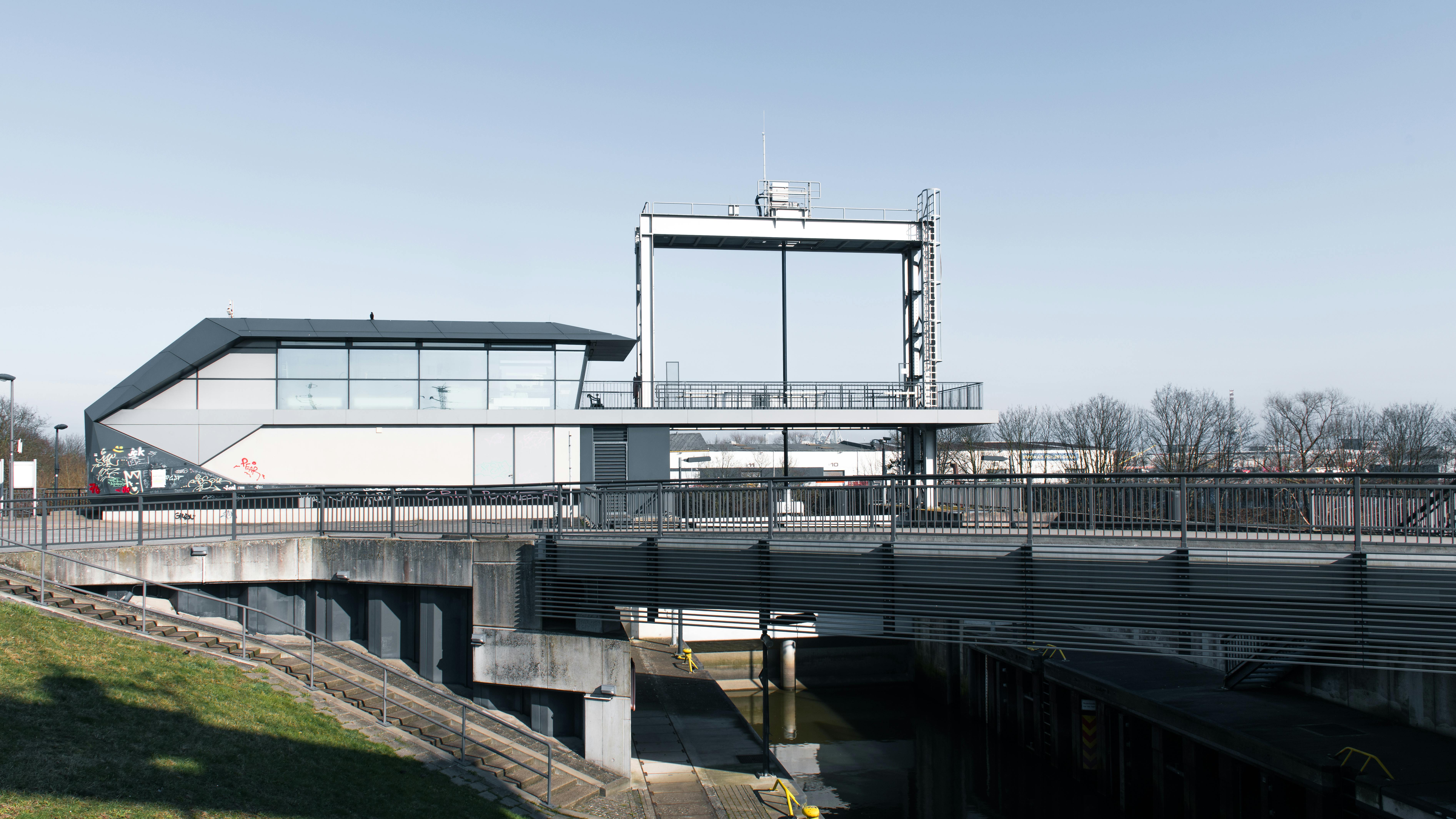 Modern Floodgate System in Hamburg Germany · Free Stock Photo