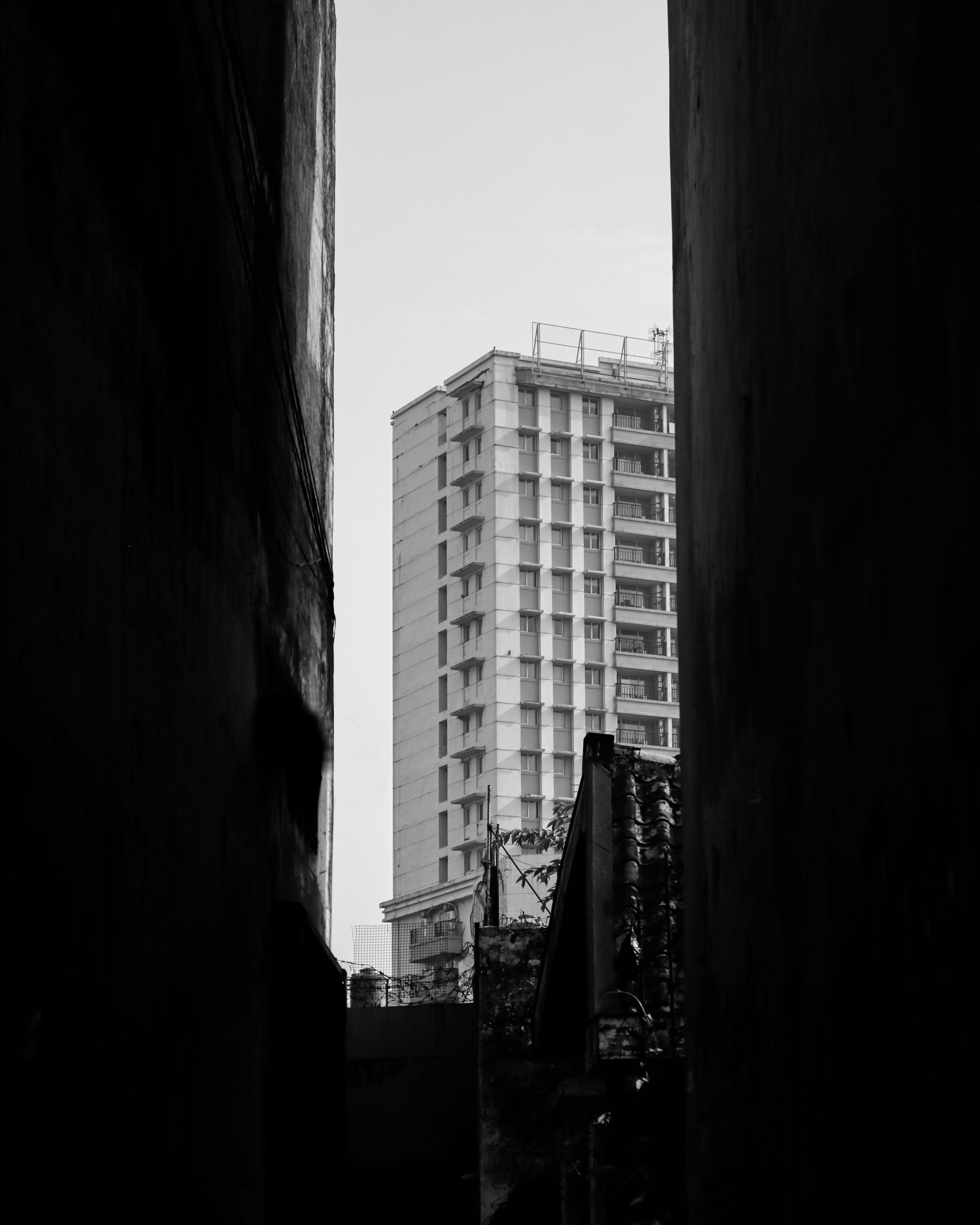 Urban Building Framed by Narrow Passage in Bandung · Free Stock Photo