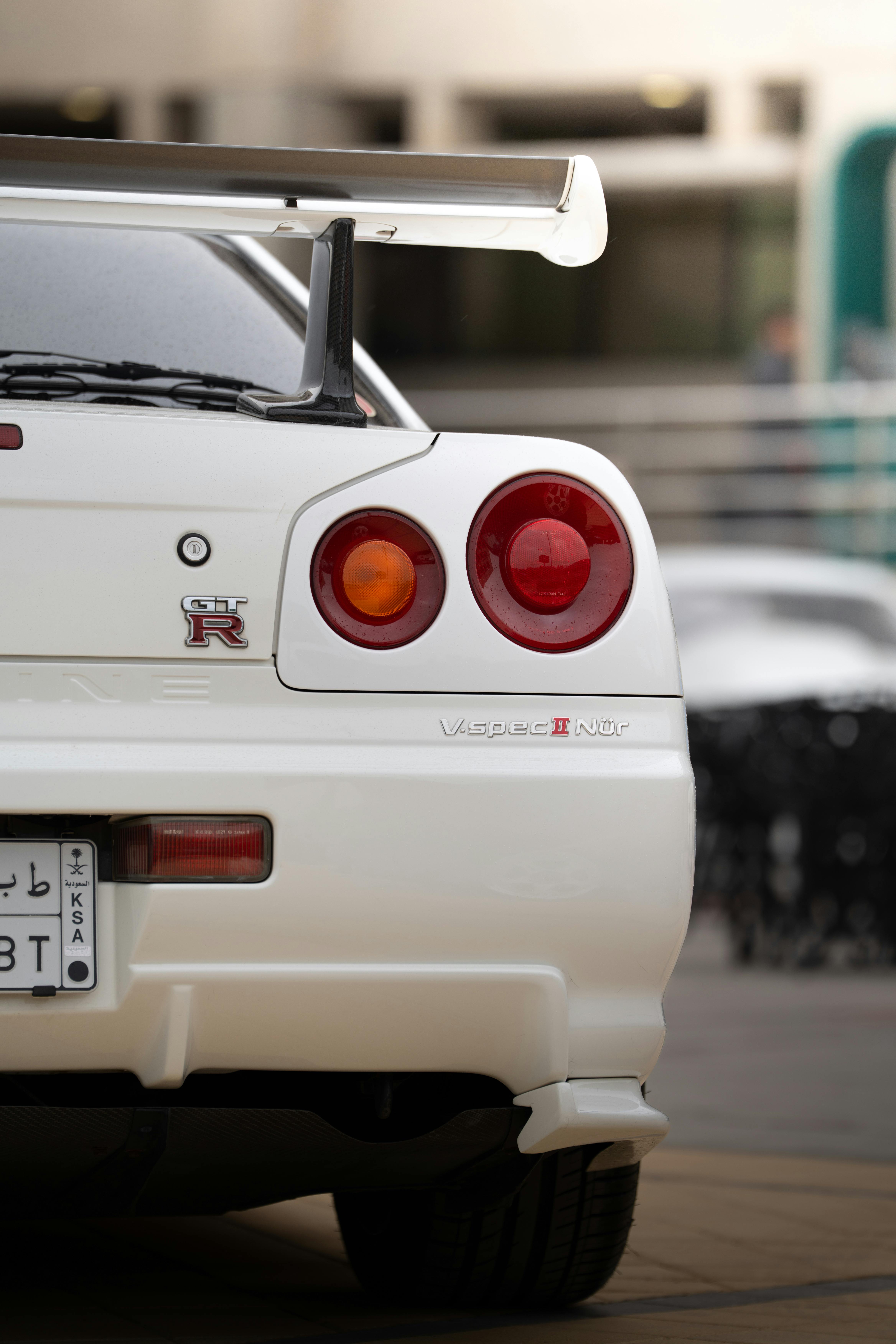 Iconic Sports Car Rear View in Dhahran · Free Stock Photo