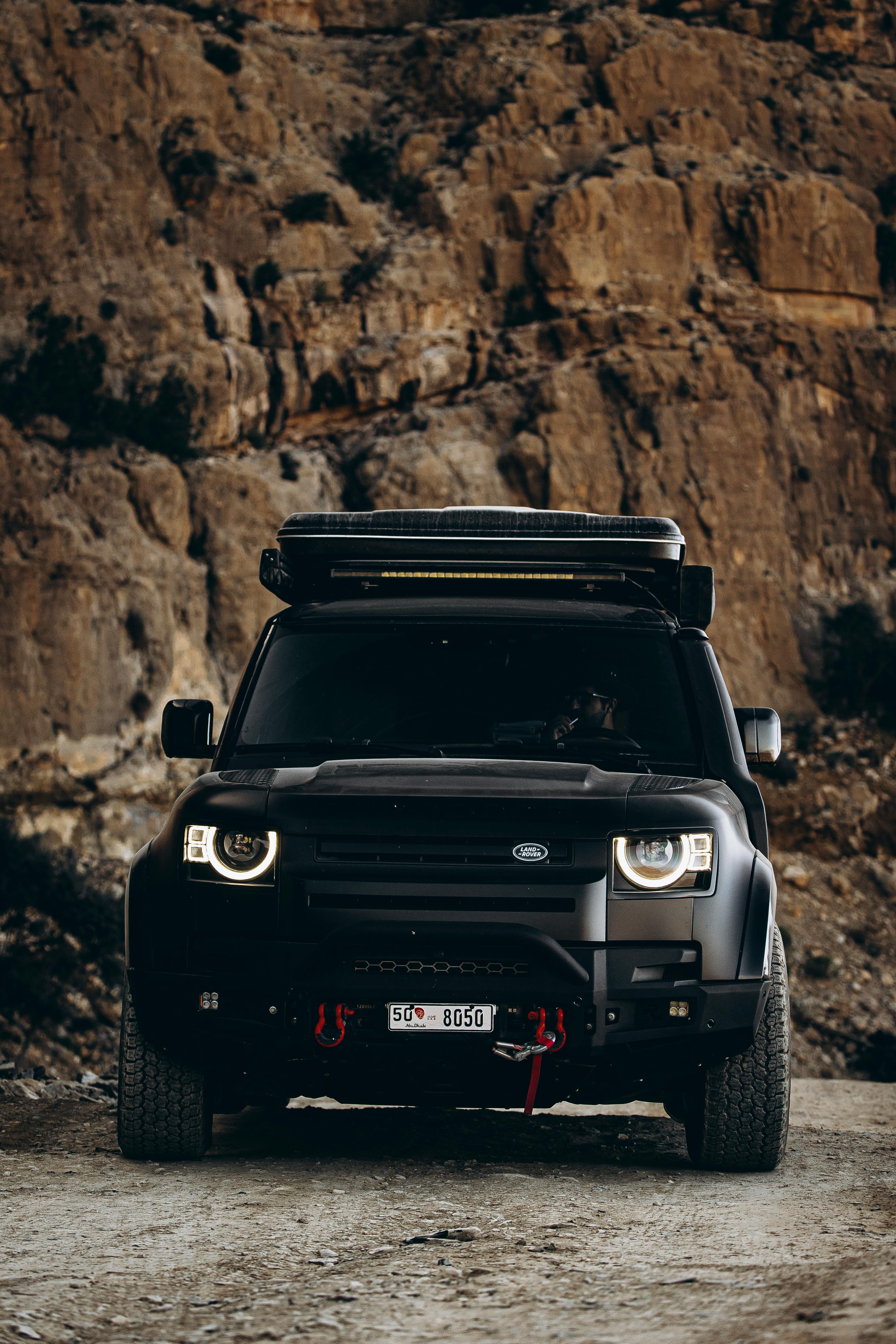 Dodge Challenger on a Road in Mountains · Free Stock Photo