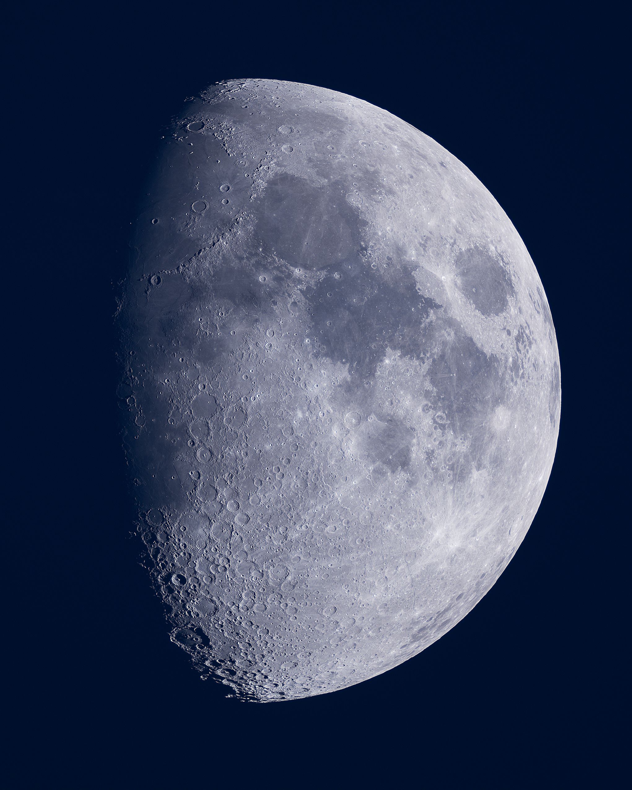 Crisp Crescent Moon Against Black Night Sky · Free Stock Photo