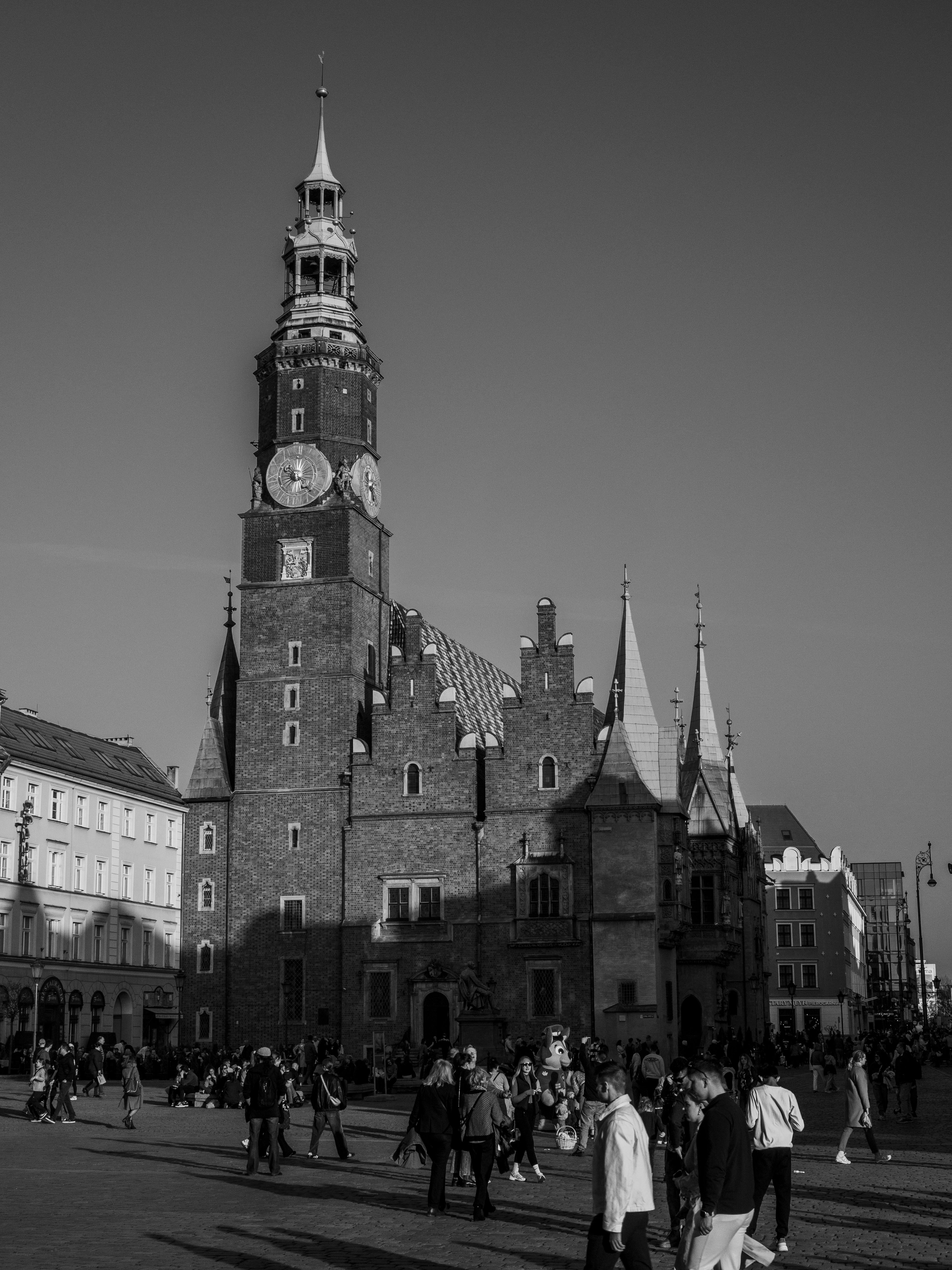Historic Clock Tower in Wroclaw, Poland · Free Stock Photo