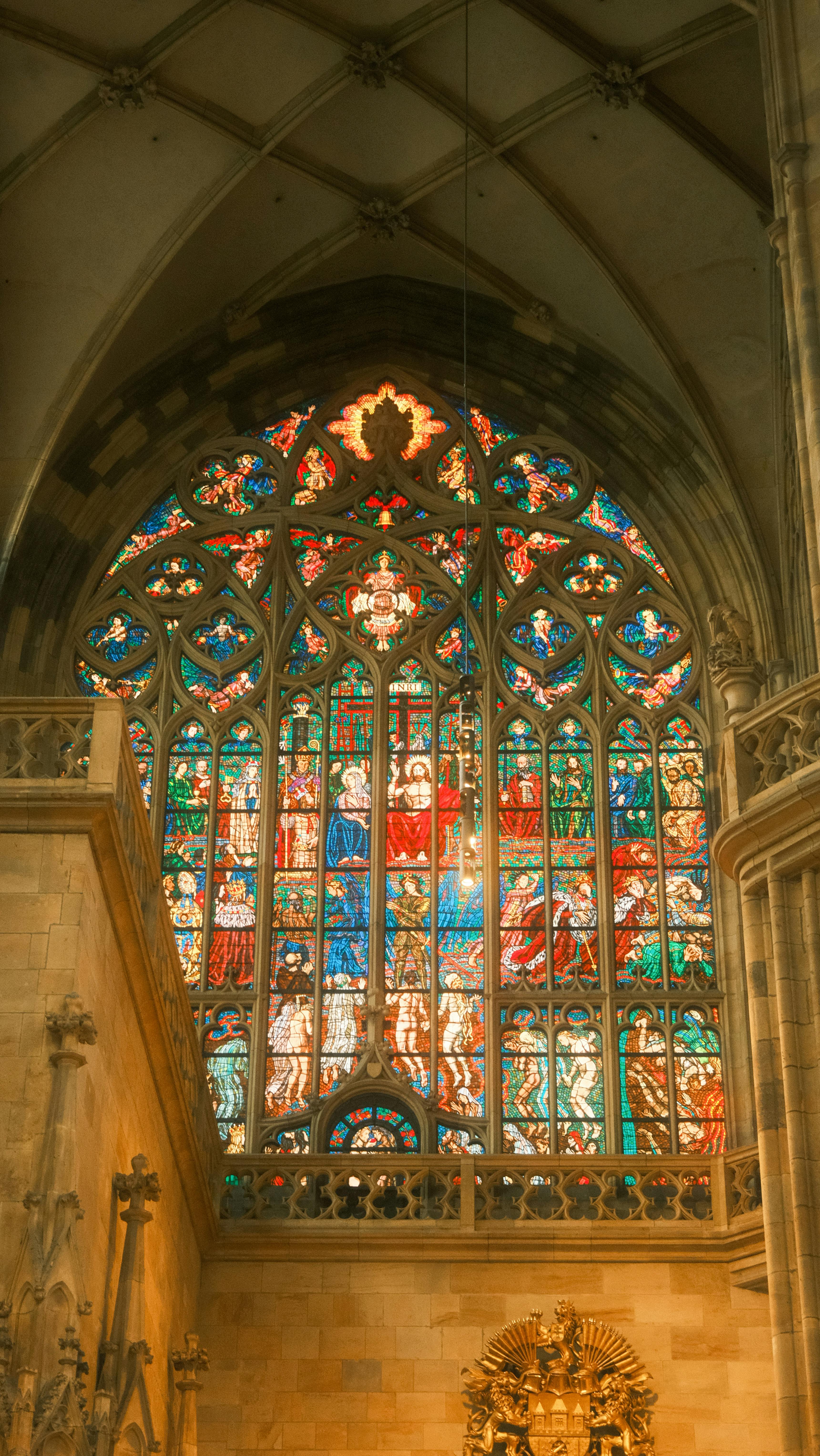 Gothic Cathedral Stained Glass Window · Free Stock Photo