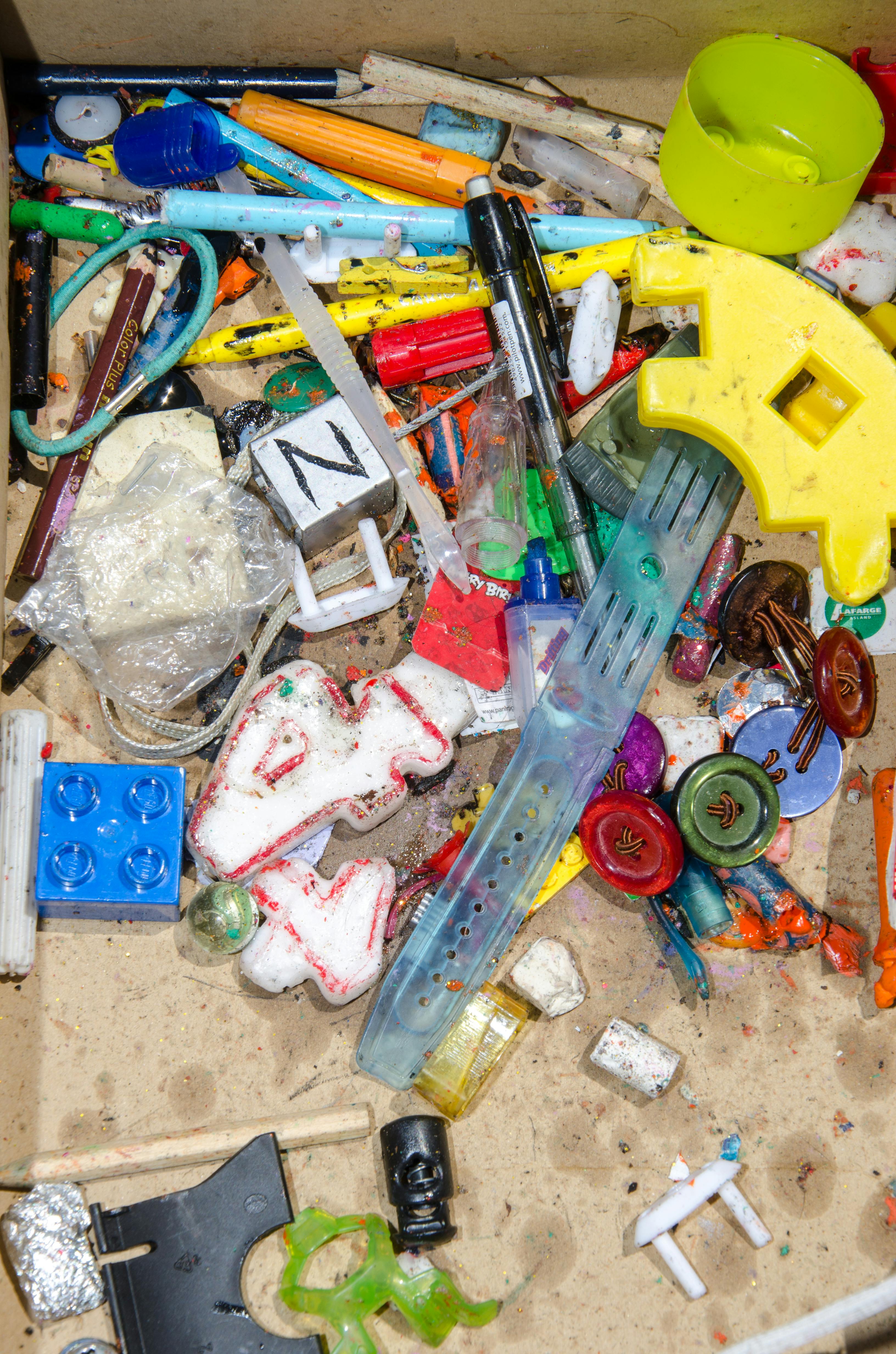 Colorful Assortment of Random Objects Top View · Free Stock Photo