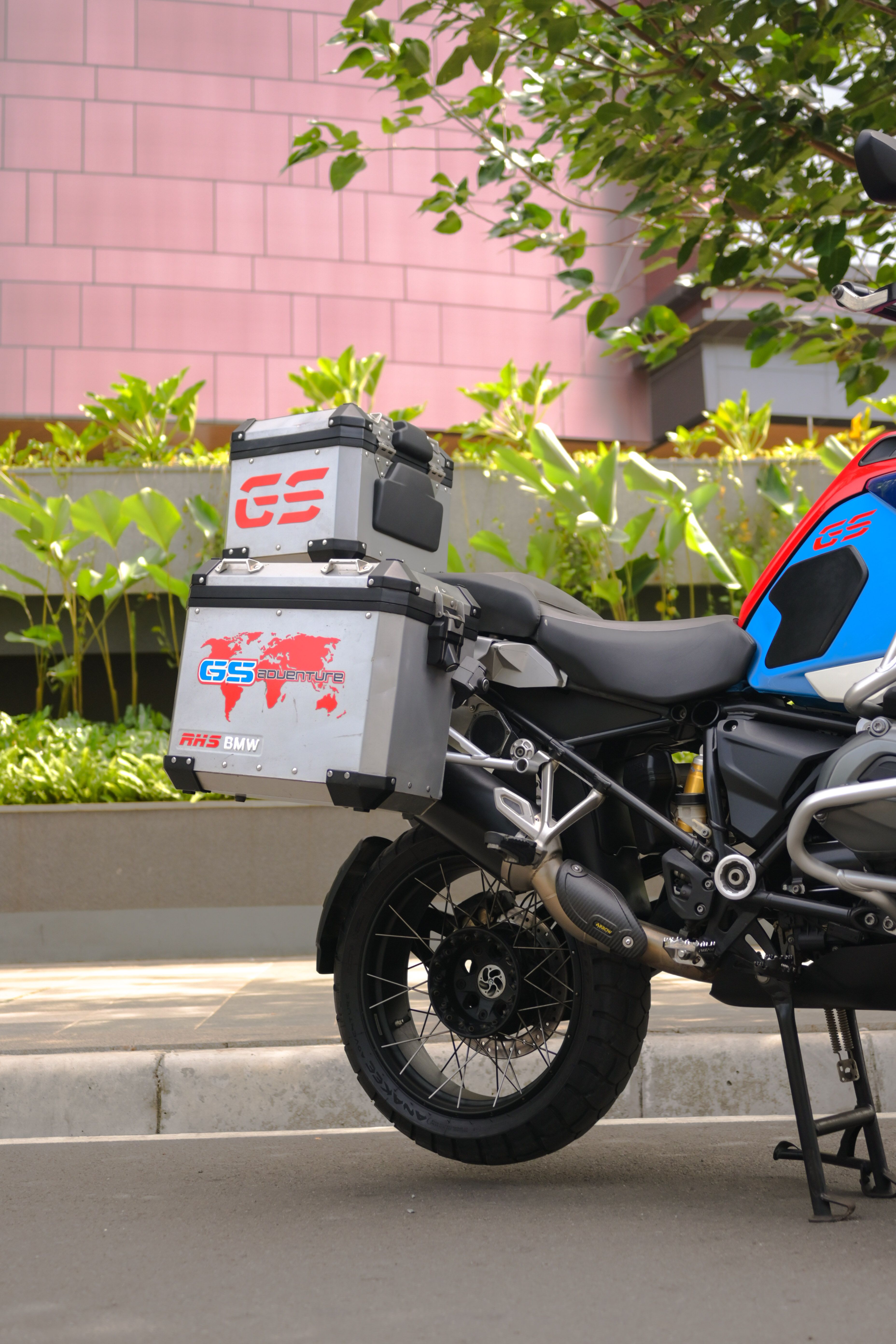 Adventure Motorcycle in Urban Setting, Indonesia · Free Stock Photo