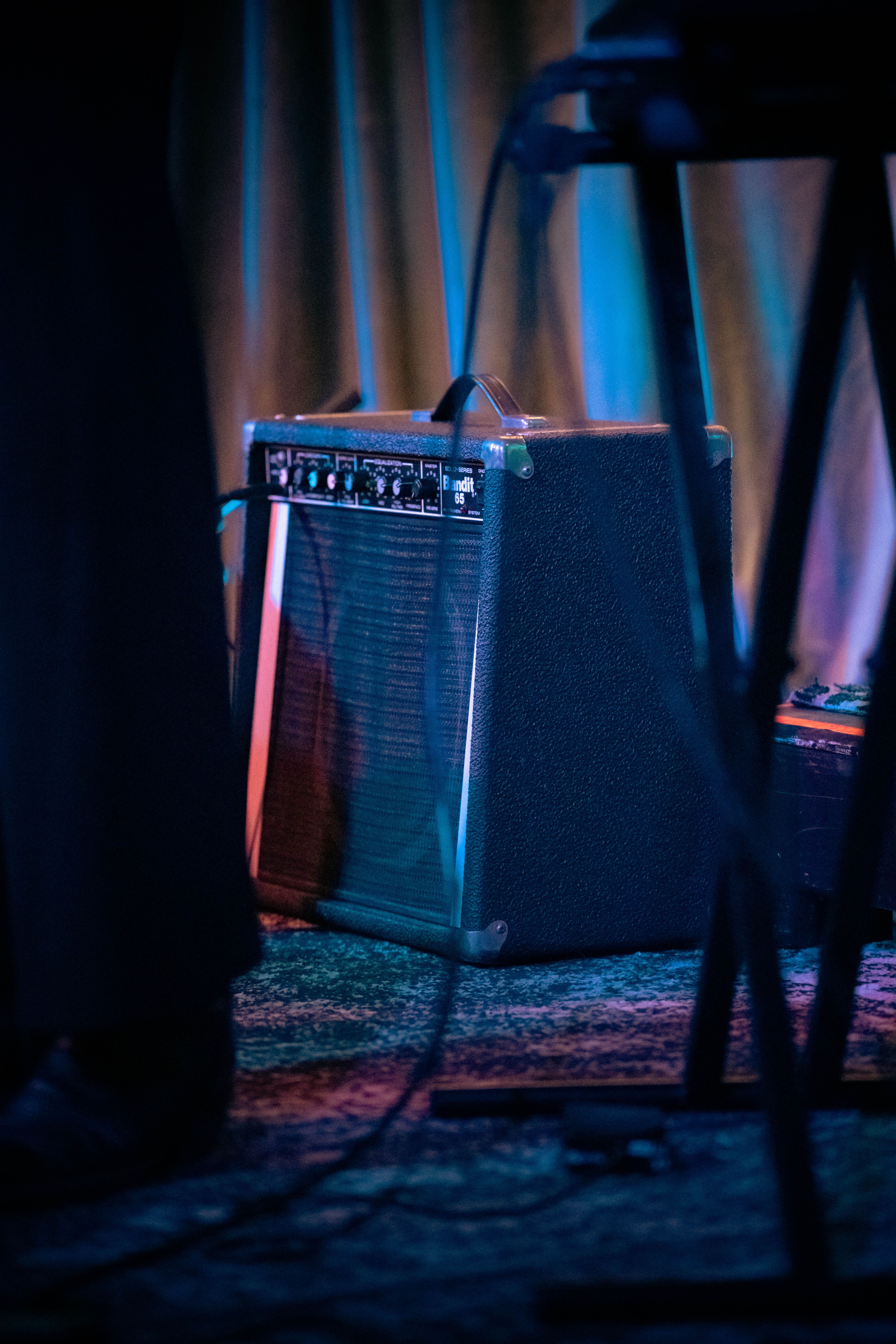 Atmospheric Stage Amplifier at Live Music Event · Free Stock Photo
