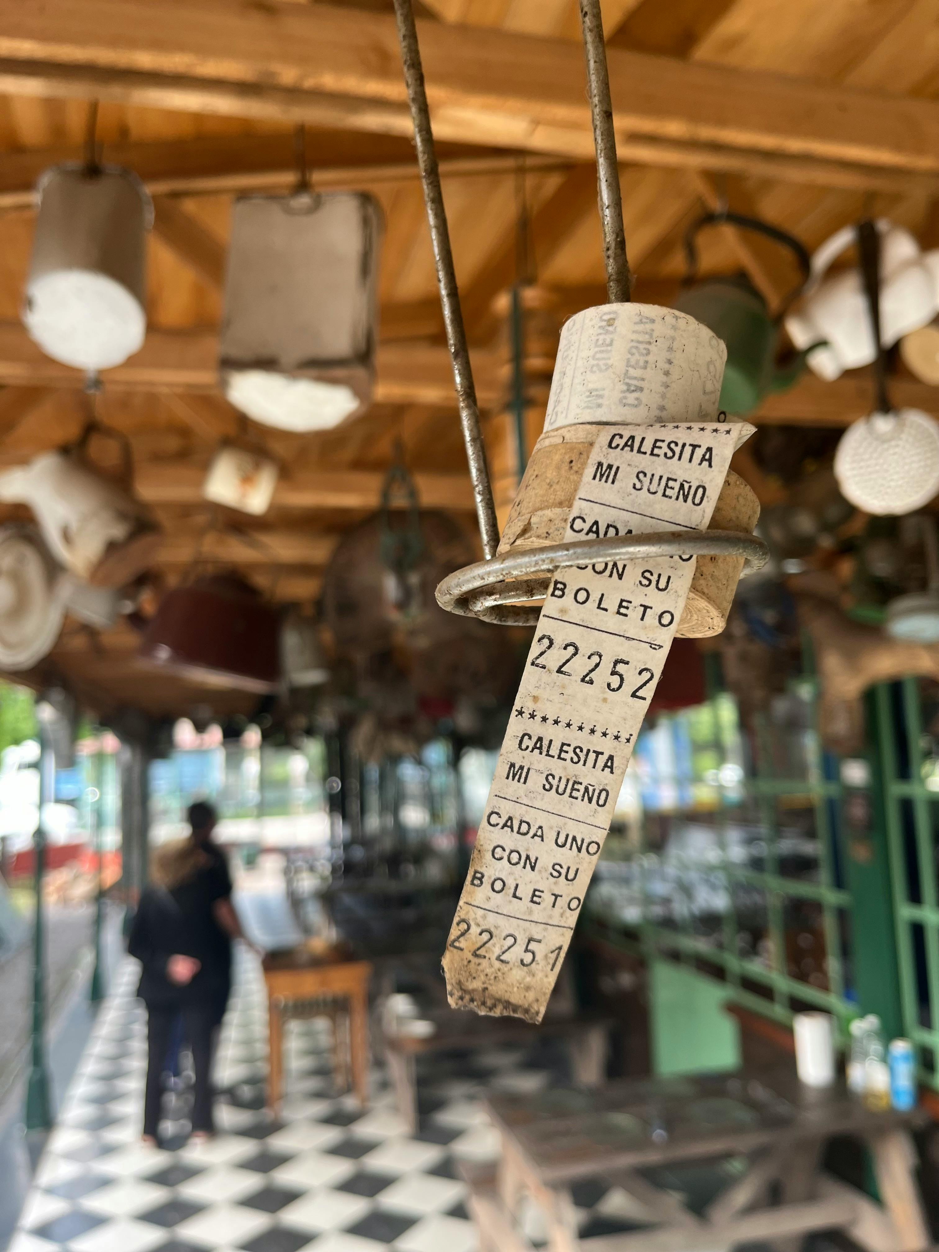 Vintage Carousel Ticket Display in Argentina · Free Stock Photo