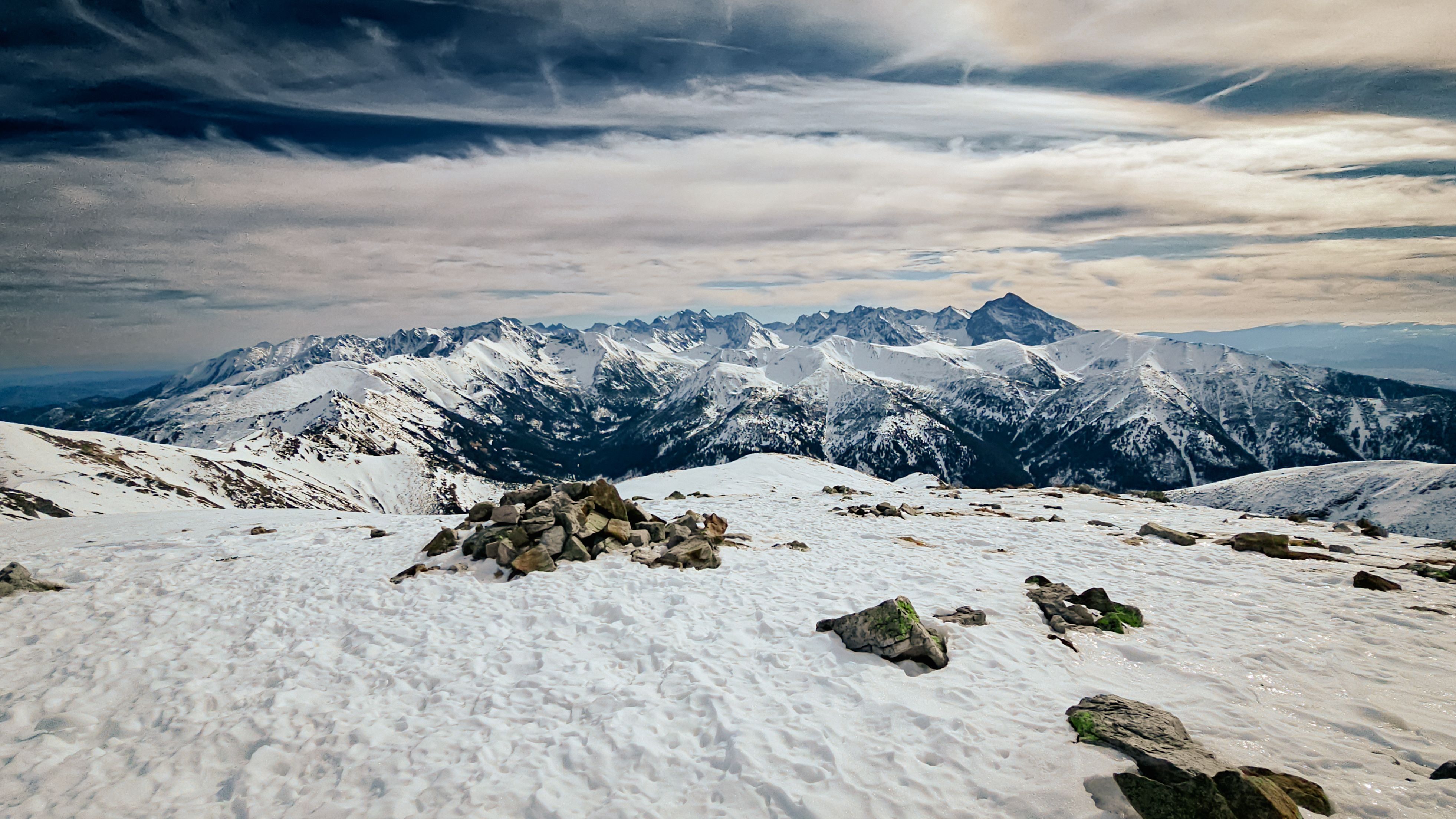 Snow-Covered Peaks of the High Tatras · Free Stock Photo