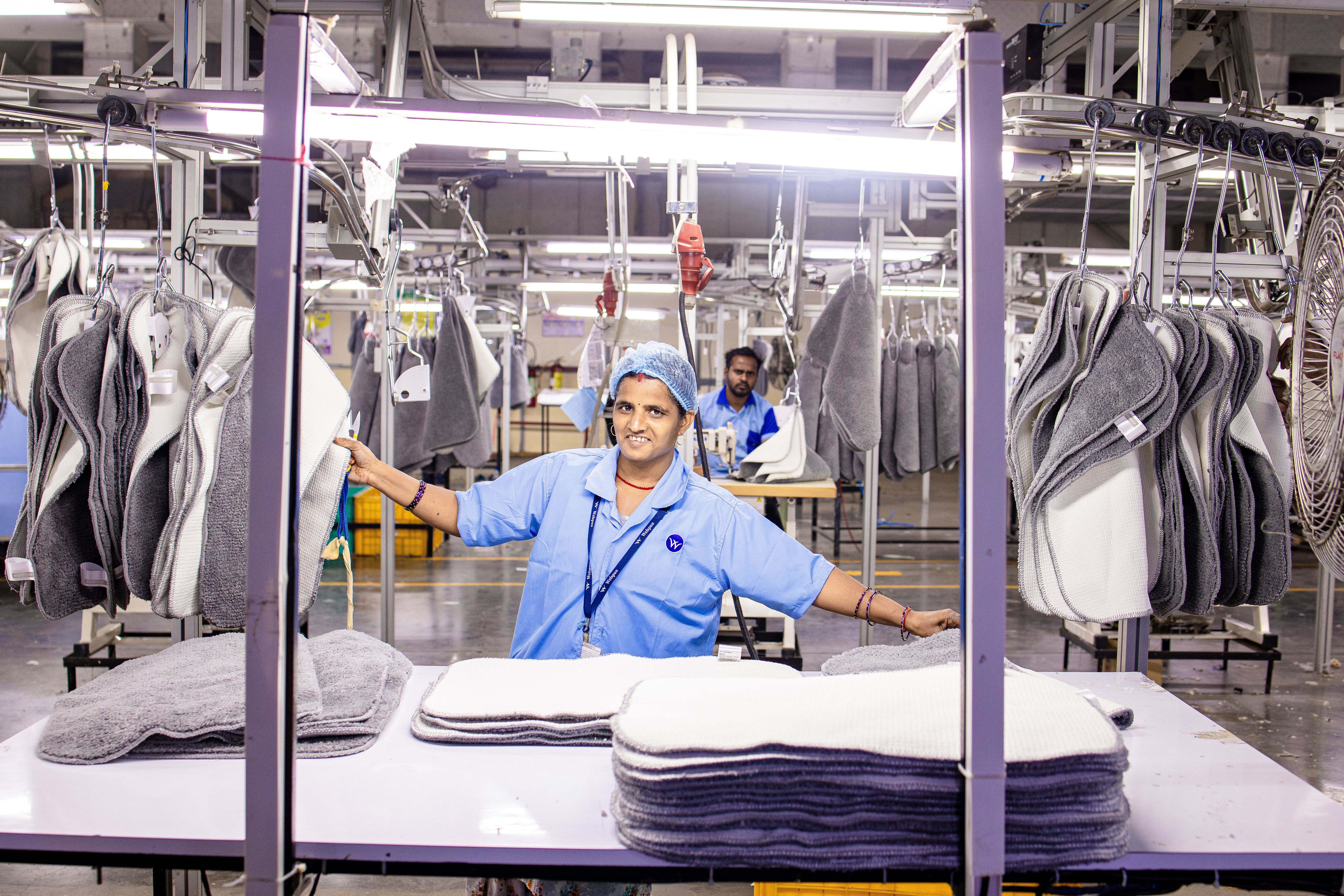 Textile Factory Worker in Quality Control Department · Free Stock Photo
