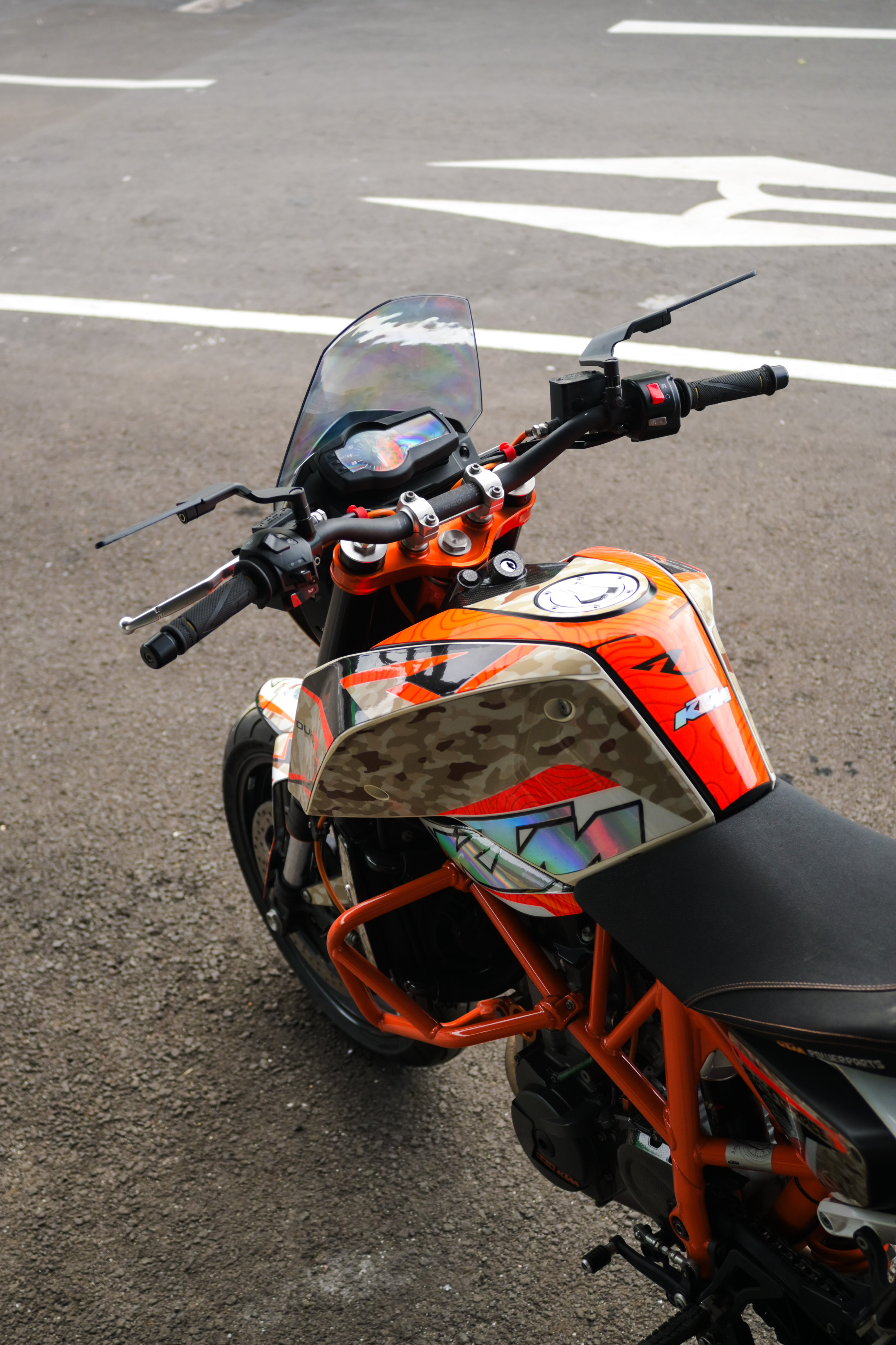 Vibrant Orange Sport Bike in Indonesia · Free Stock Photo