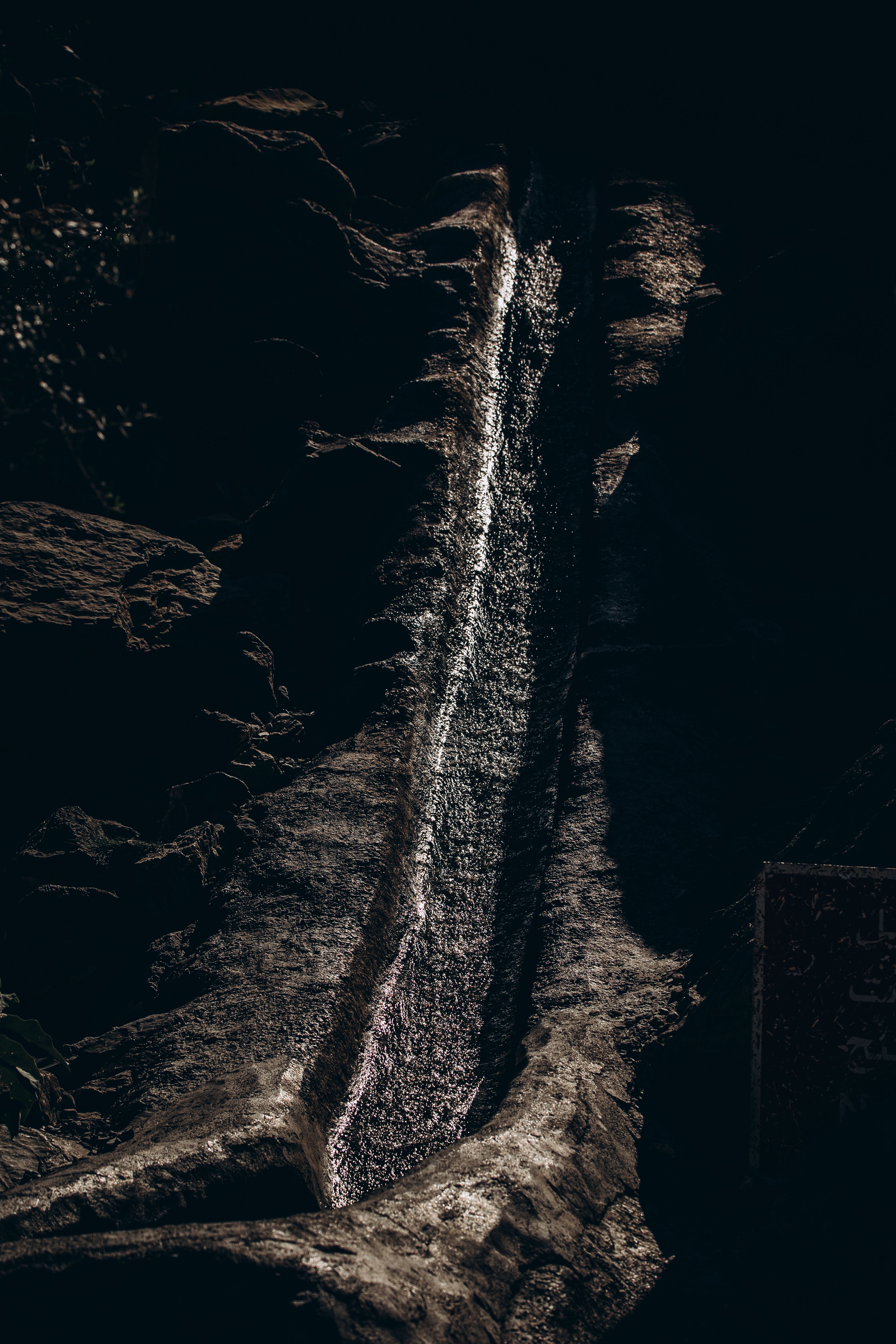 Natural Rock Formation with Water Flow in Oman · Free Stock Photo