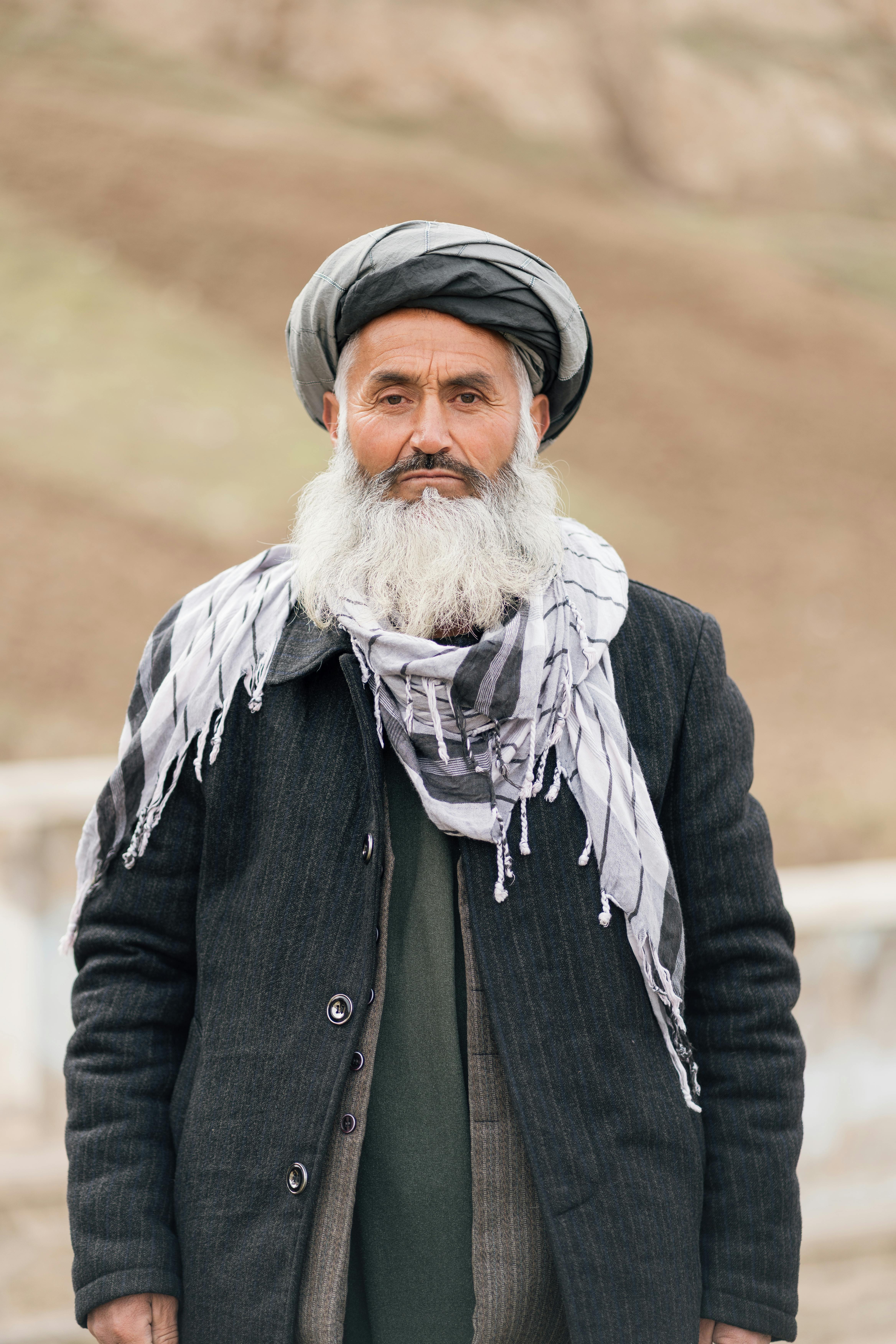 Afghan Elder in Traditional Clothing · Free Stock Photo