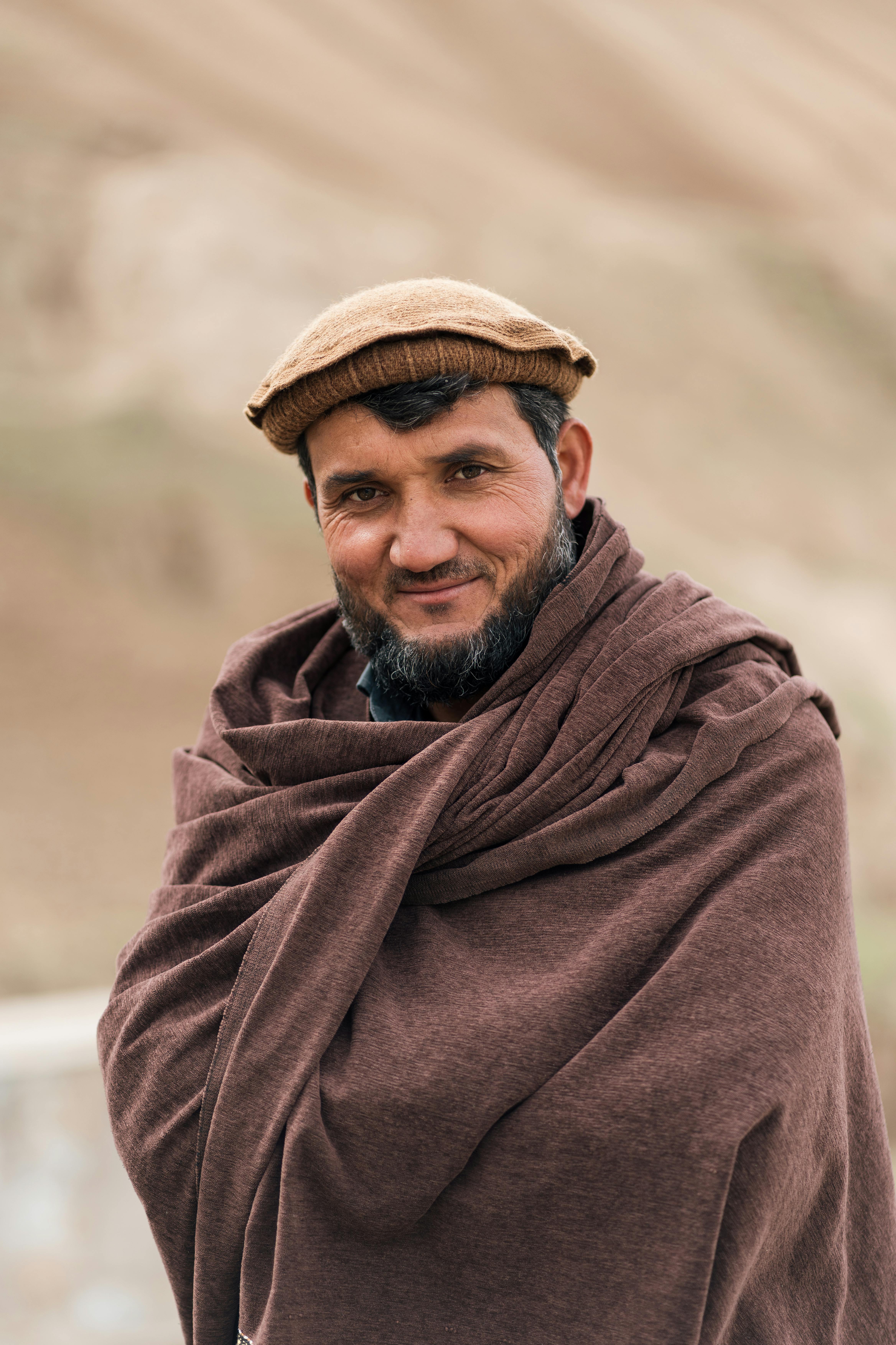 Portrait of an Afghan Man with Traditional Attire · Free Stock Photo