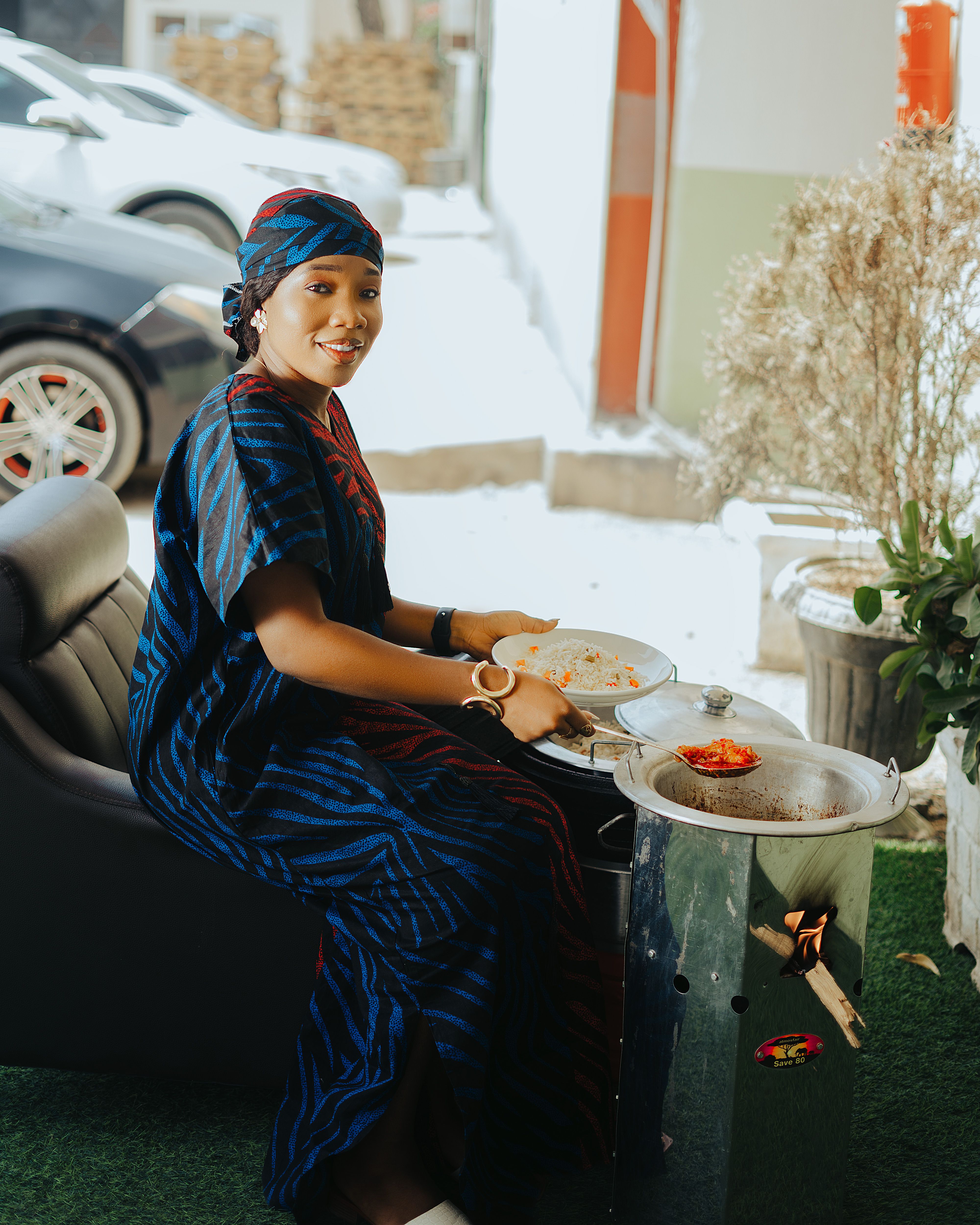 Woman Cooking Traditional Meal Outdoors in Summer · Free Stock Photo