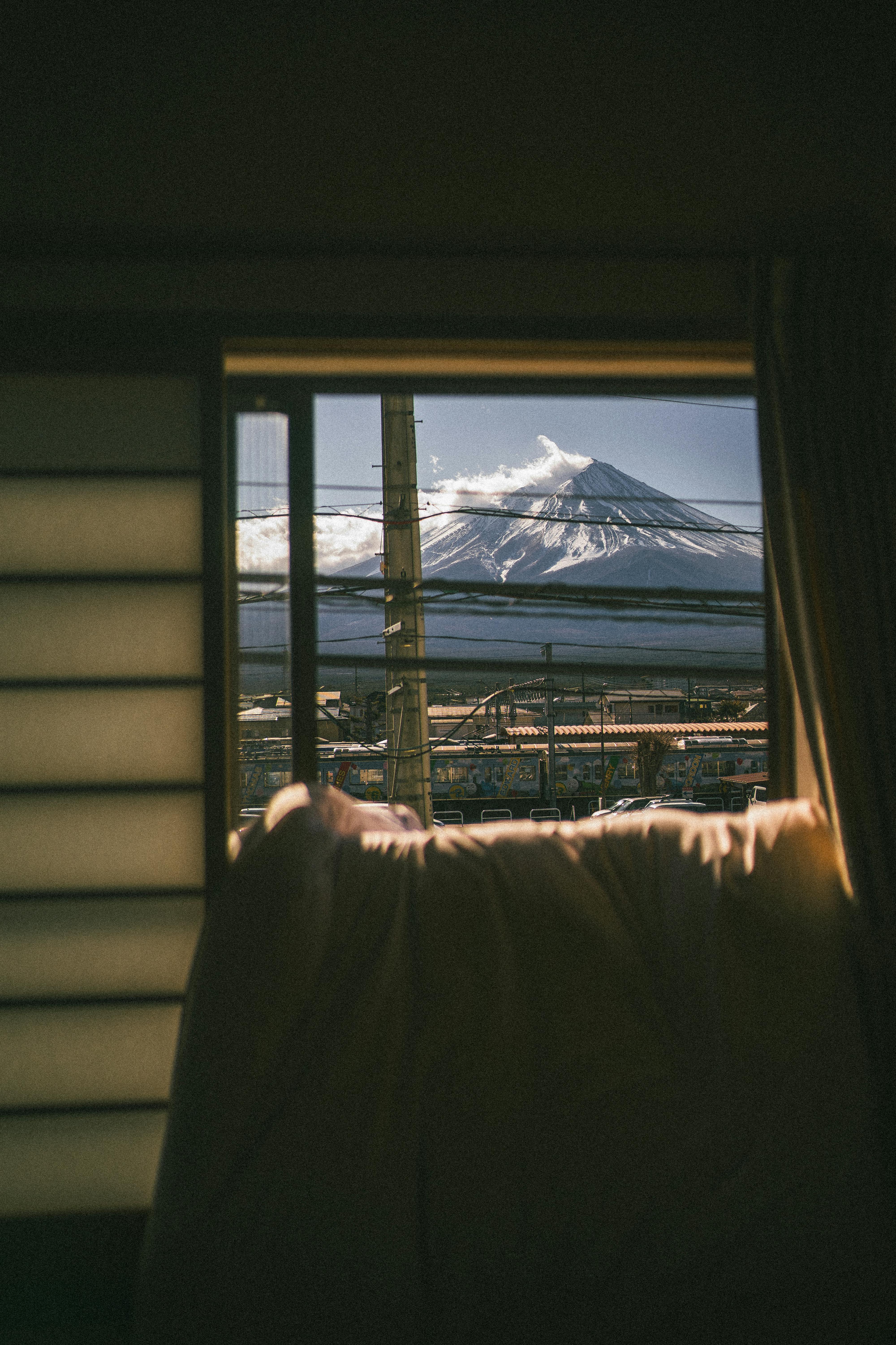 Scenic View of Mount Fuji with Cloudy Sky · Free Stock Photo