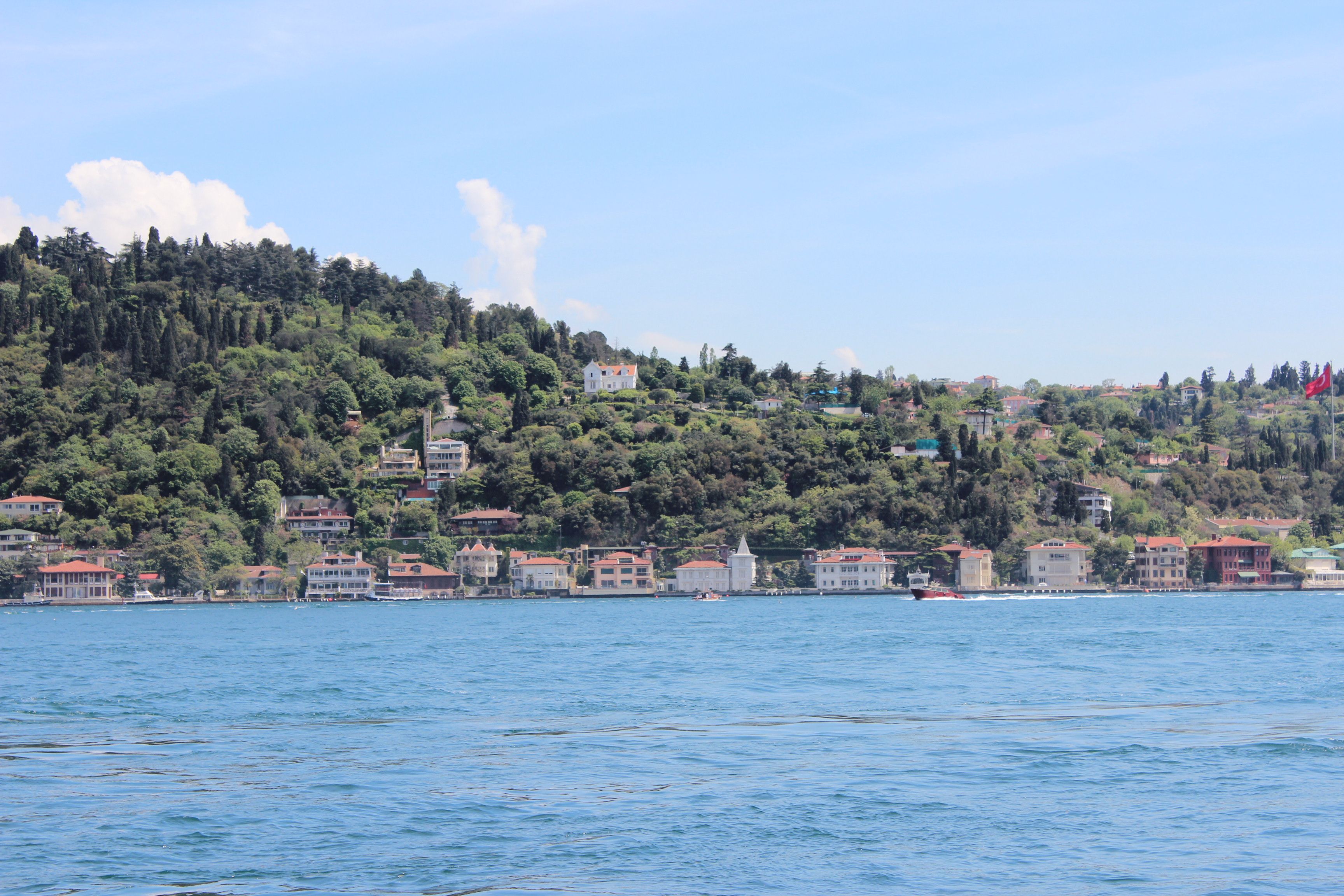 Bosphorus Waterfront and Hills in İstanbul · Free Stock Photo