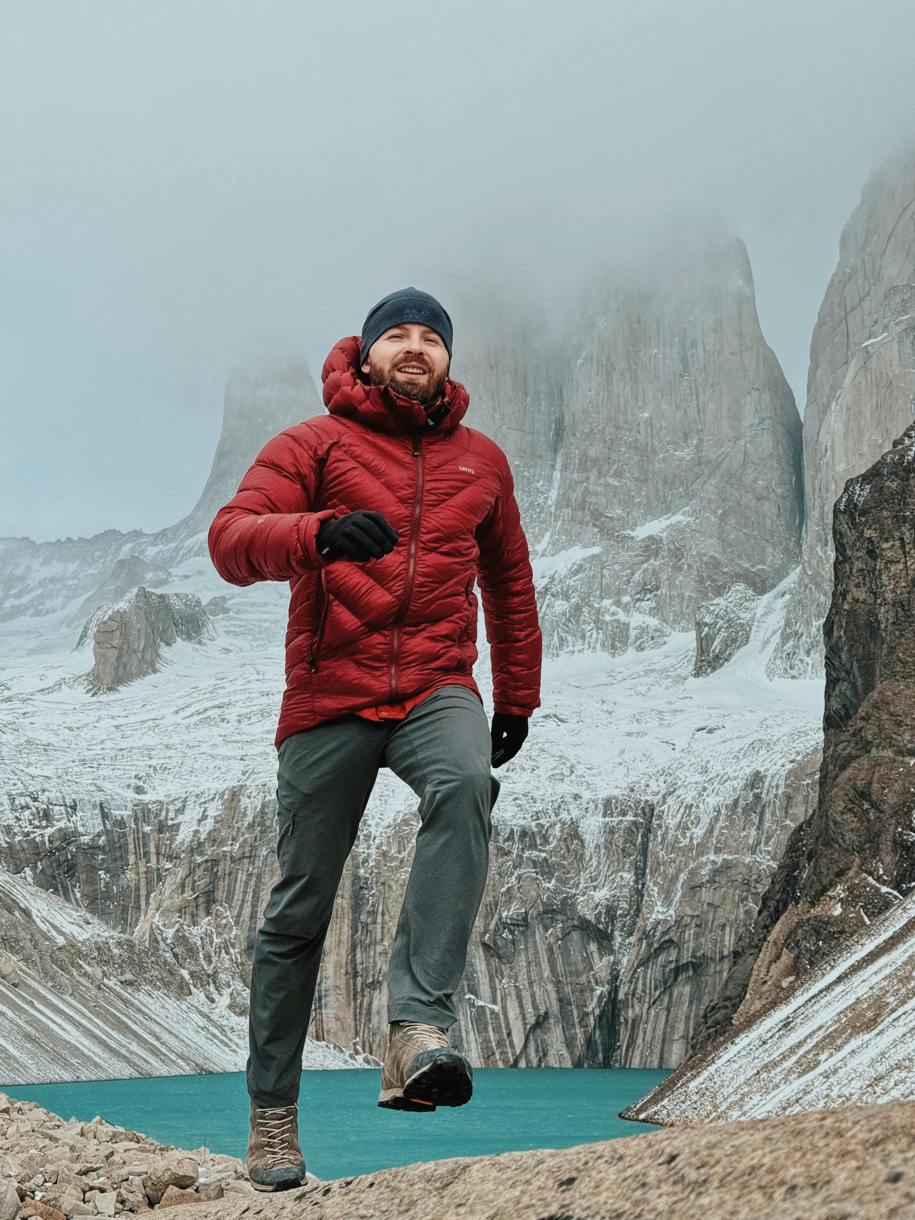 Adventurer Exploring Torres del Paine Mountains · Free Stock Photo