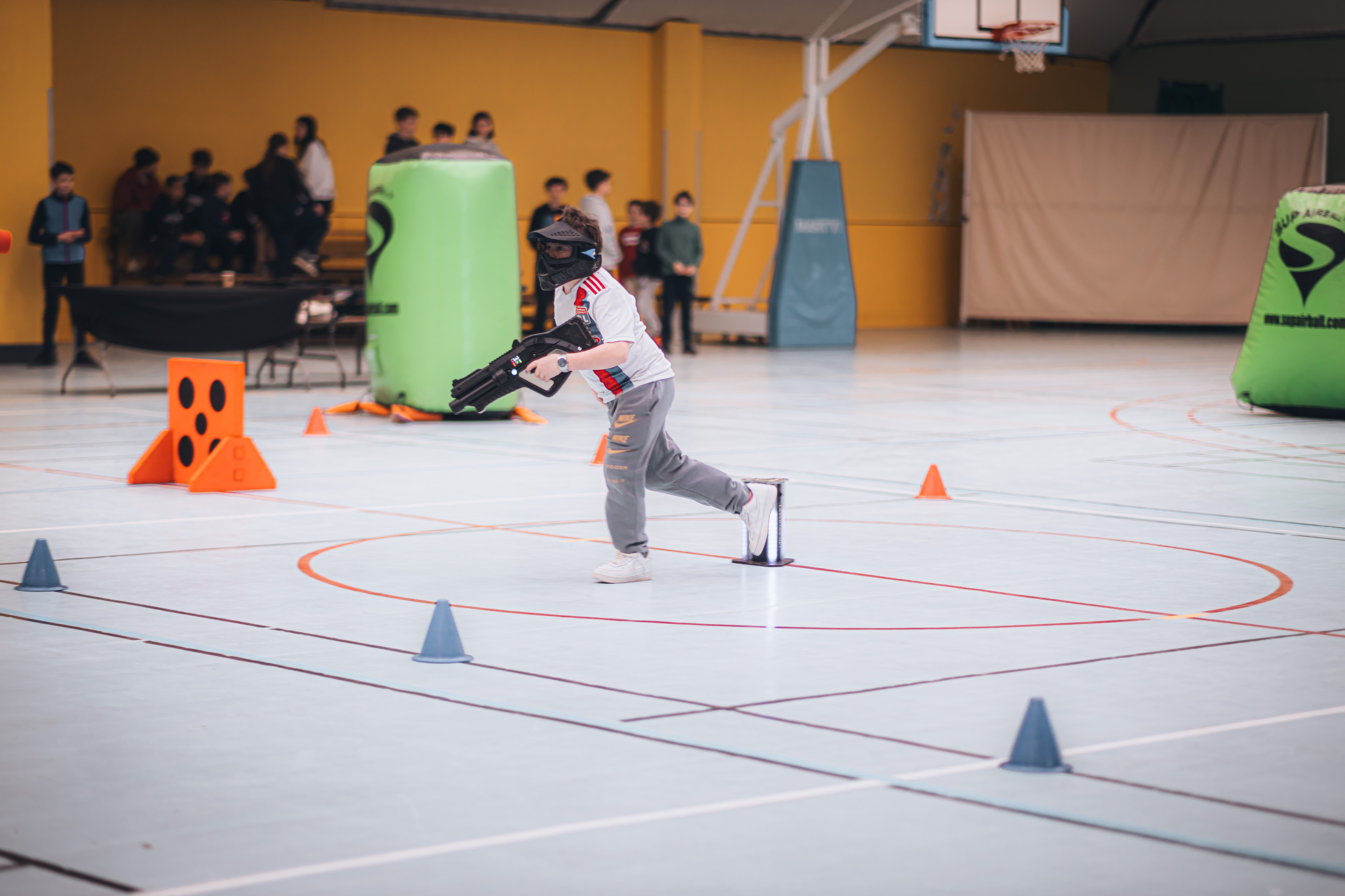Indoor Laser Tag Game with Kids in Action · Free Stock Photo