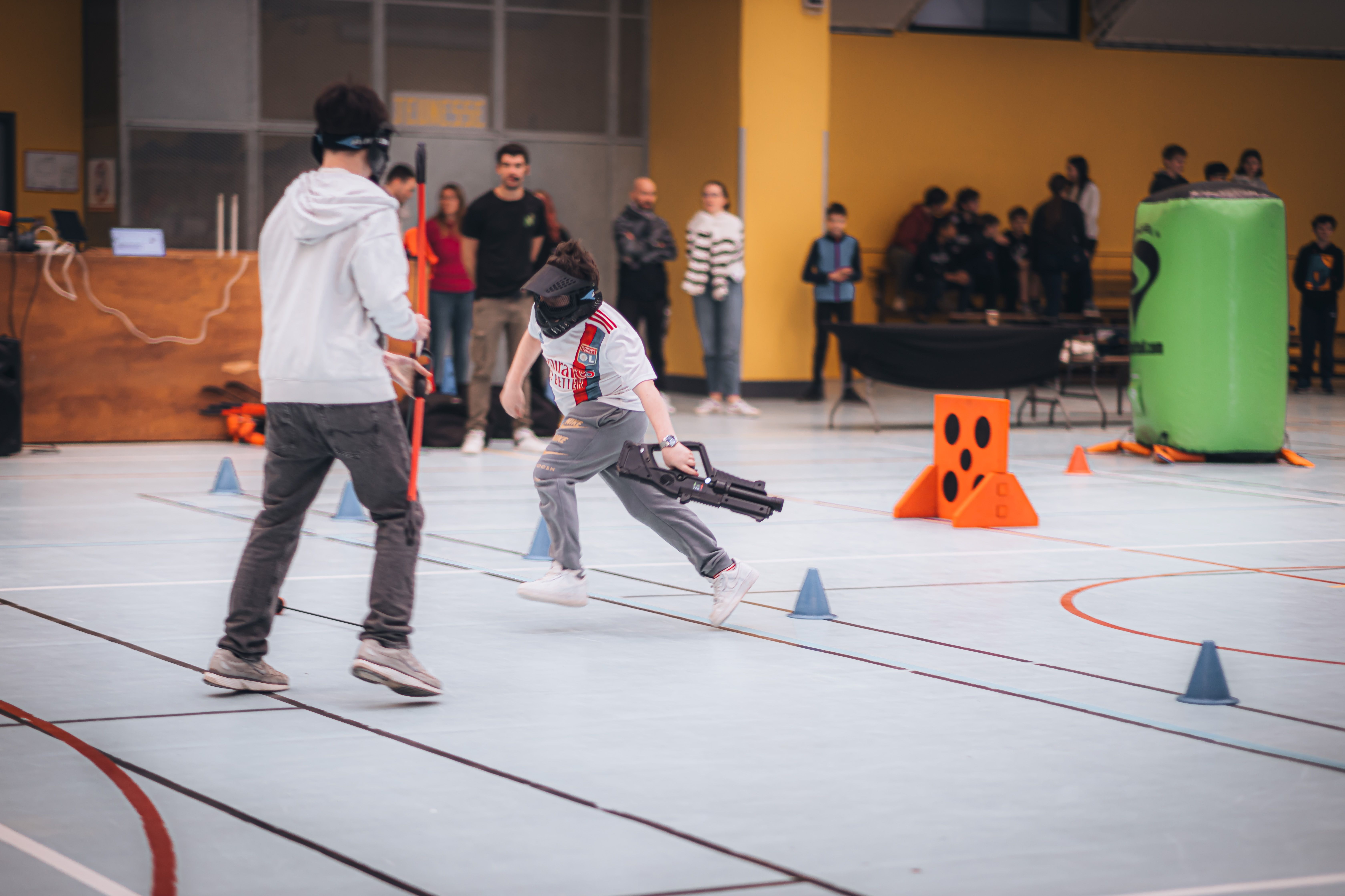 Indoor Laser Tag Game with Kids in Action · Free Stock Photo