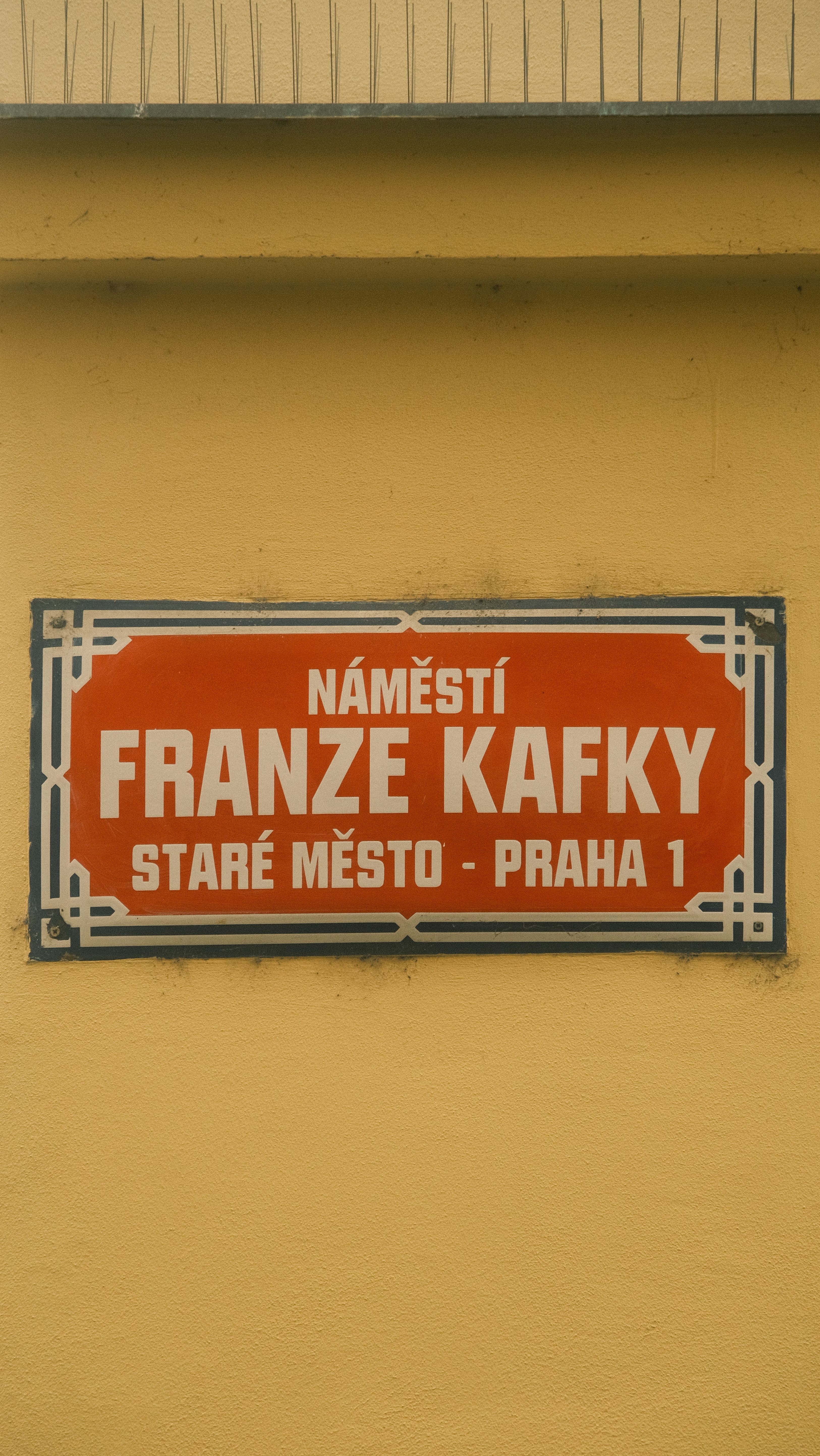 Franz Kafka Square Sign in Prague · Free Stock Photo