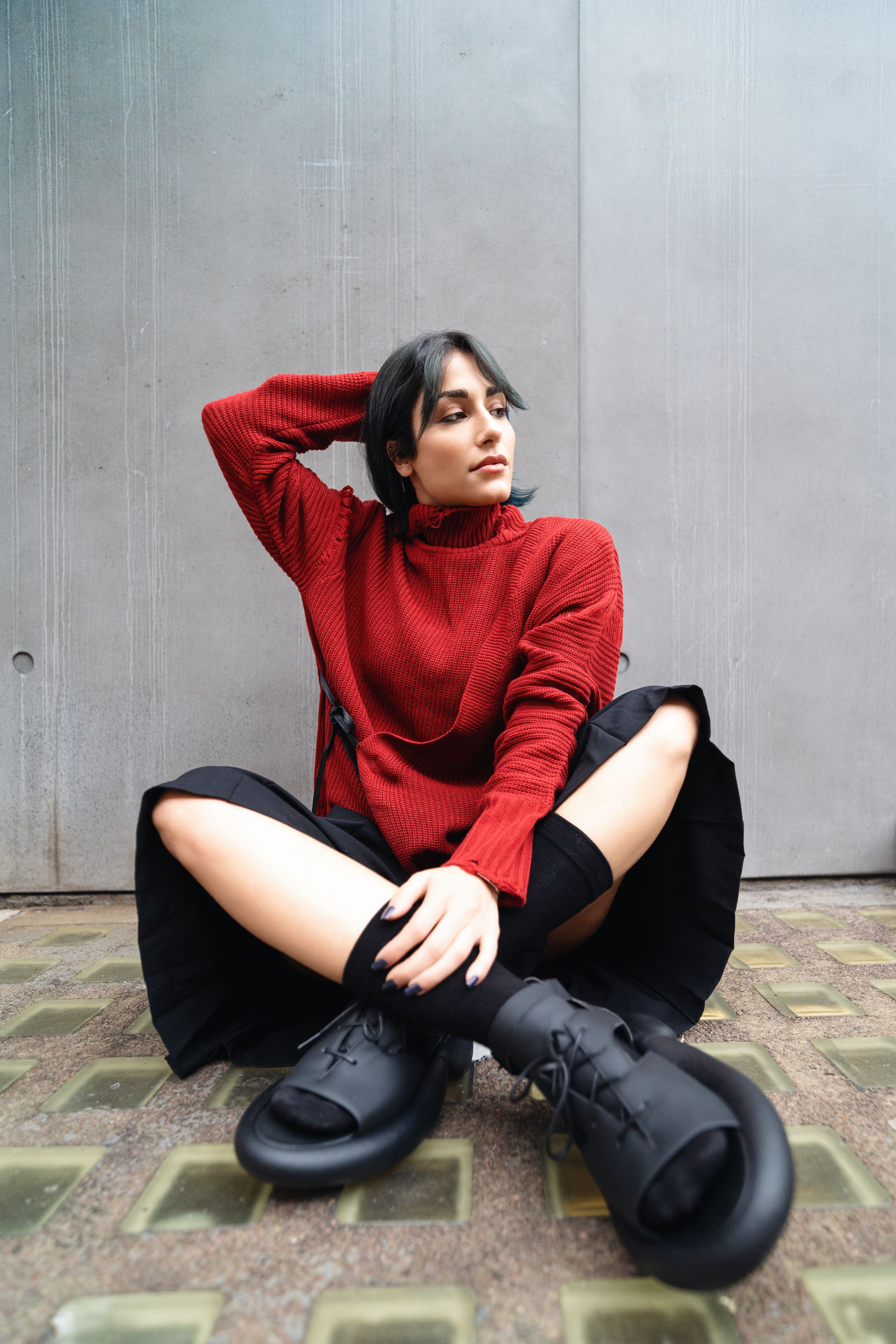 Modern Fashion Portrait in Urban London Setting · Free Stock Photo