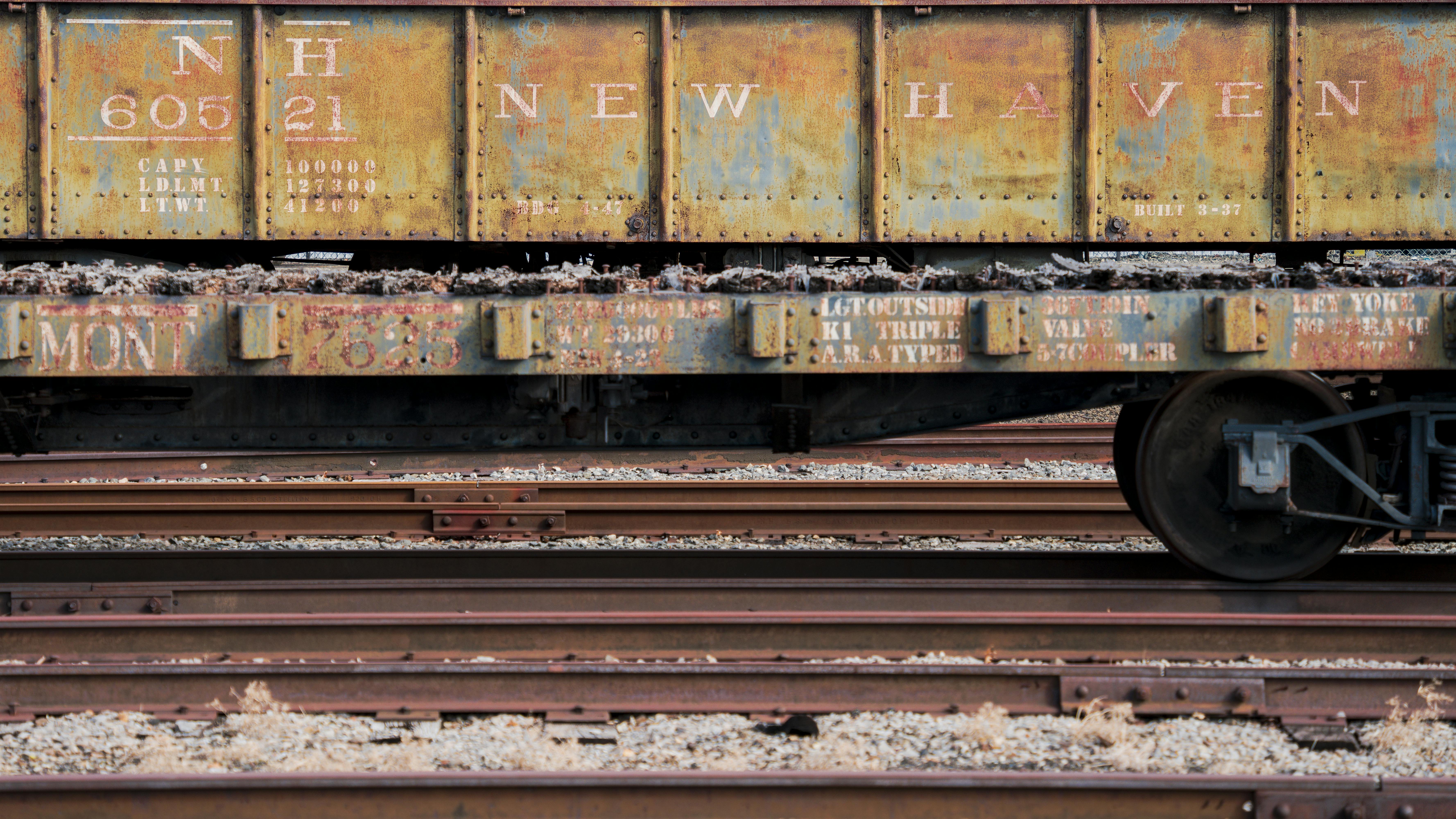 Rustic New Haven Freight Train at Danbury Railway Museum · Free Stock Photo