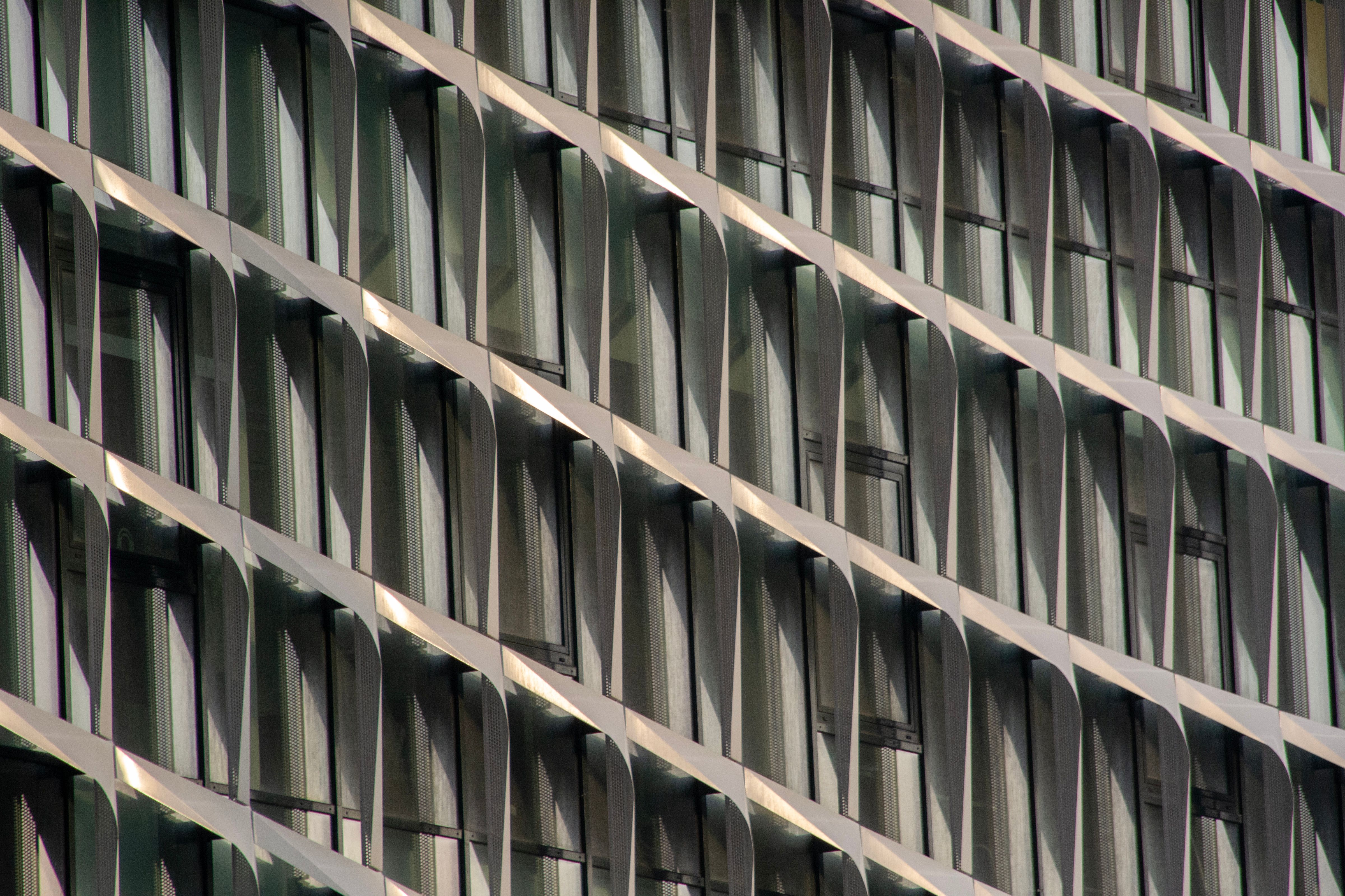 Geometric Facade of Utrecht Building · Free Stock Photo
