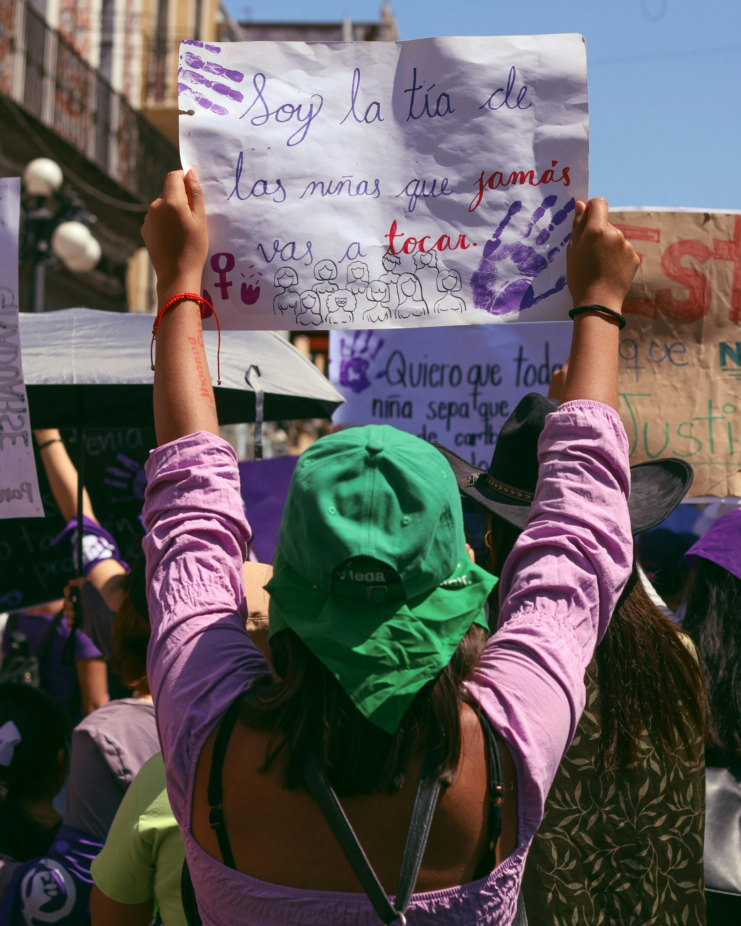 Women's Rights Protest with Empowering Sign · Free Stock Photo