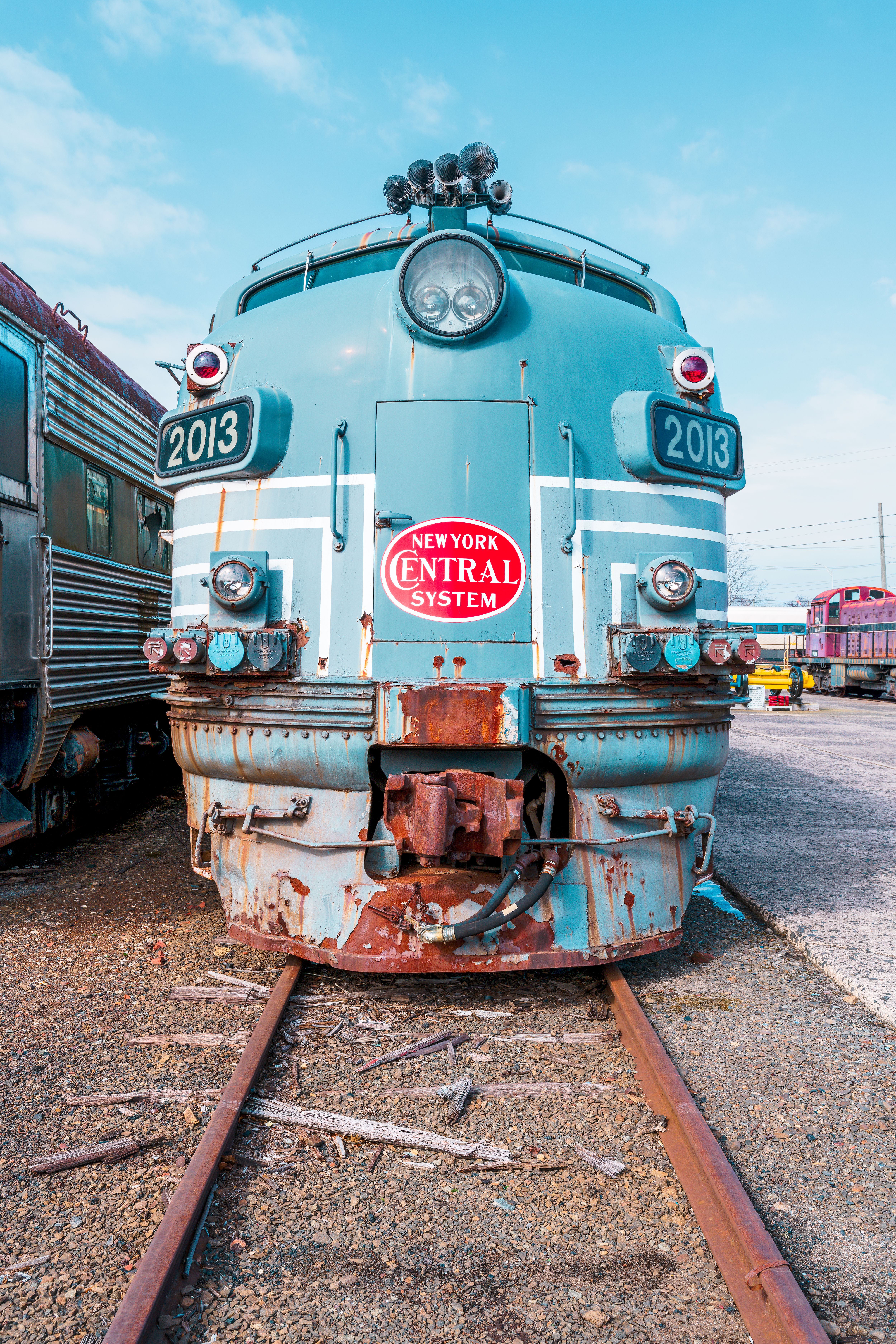 Vintage New York Central Locomotive Front View · Free Stock Photo