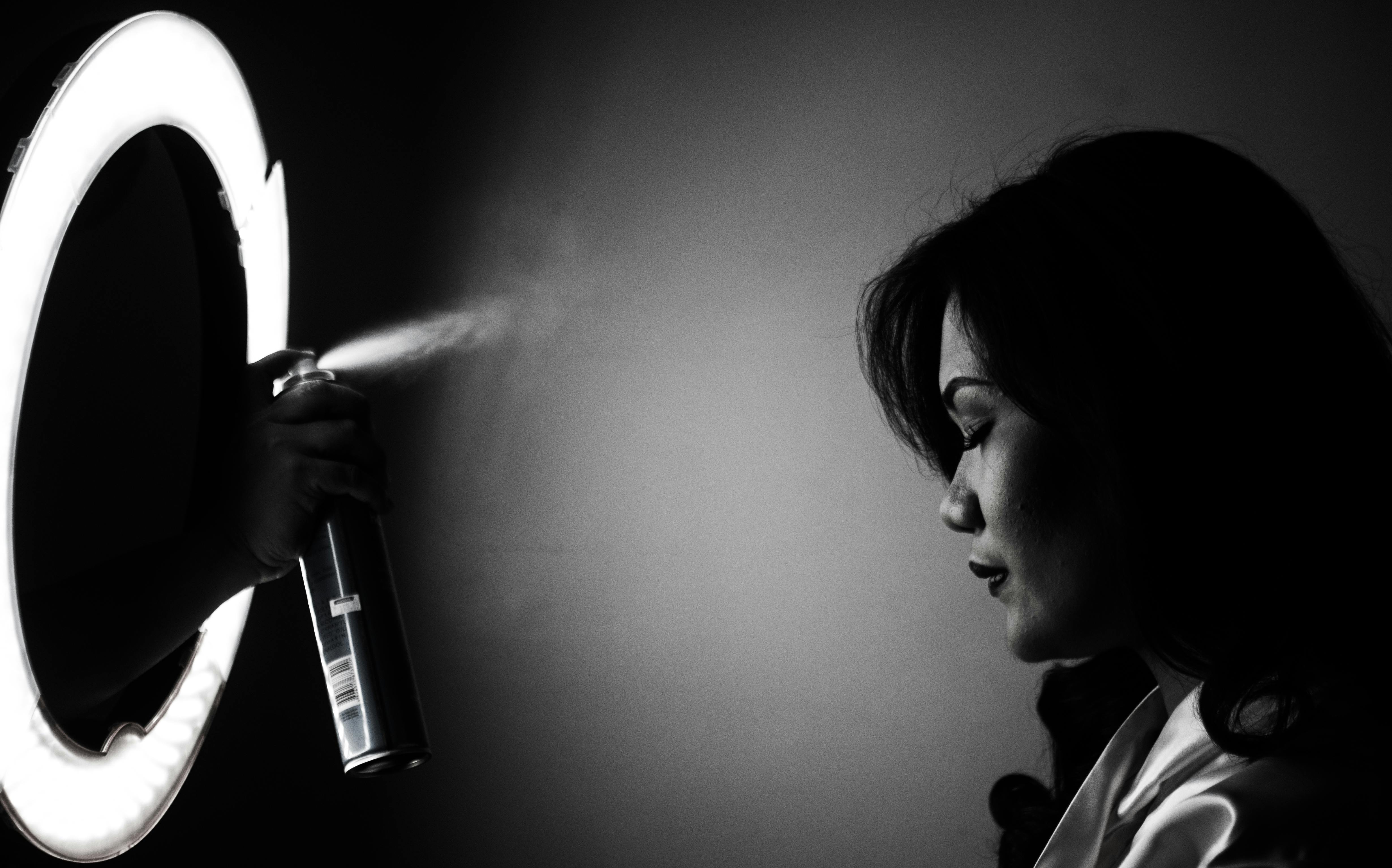 Monochrome Photo Of Woman · Free Stock Photo