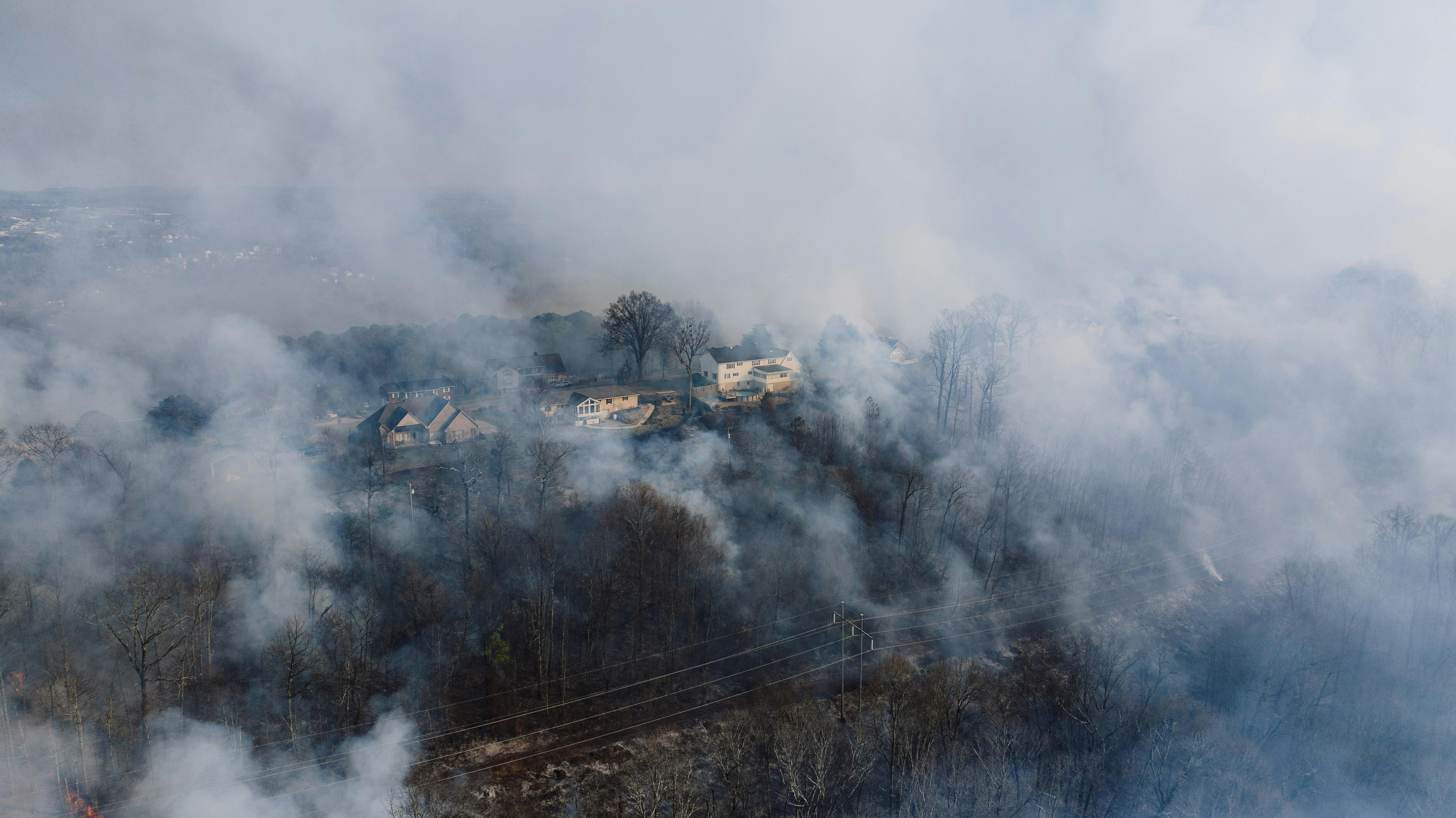 Aerial View of Smoky Forest in Rossville, Georgia · Free Stock Photo