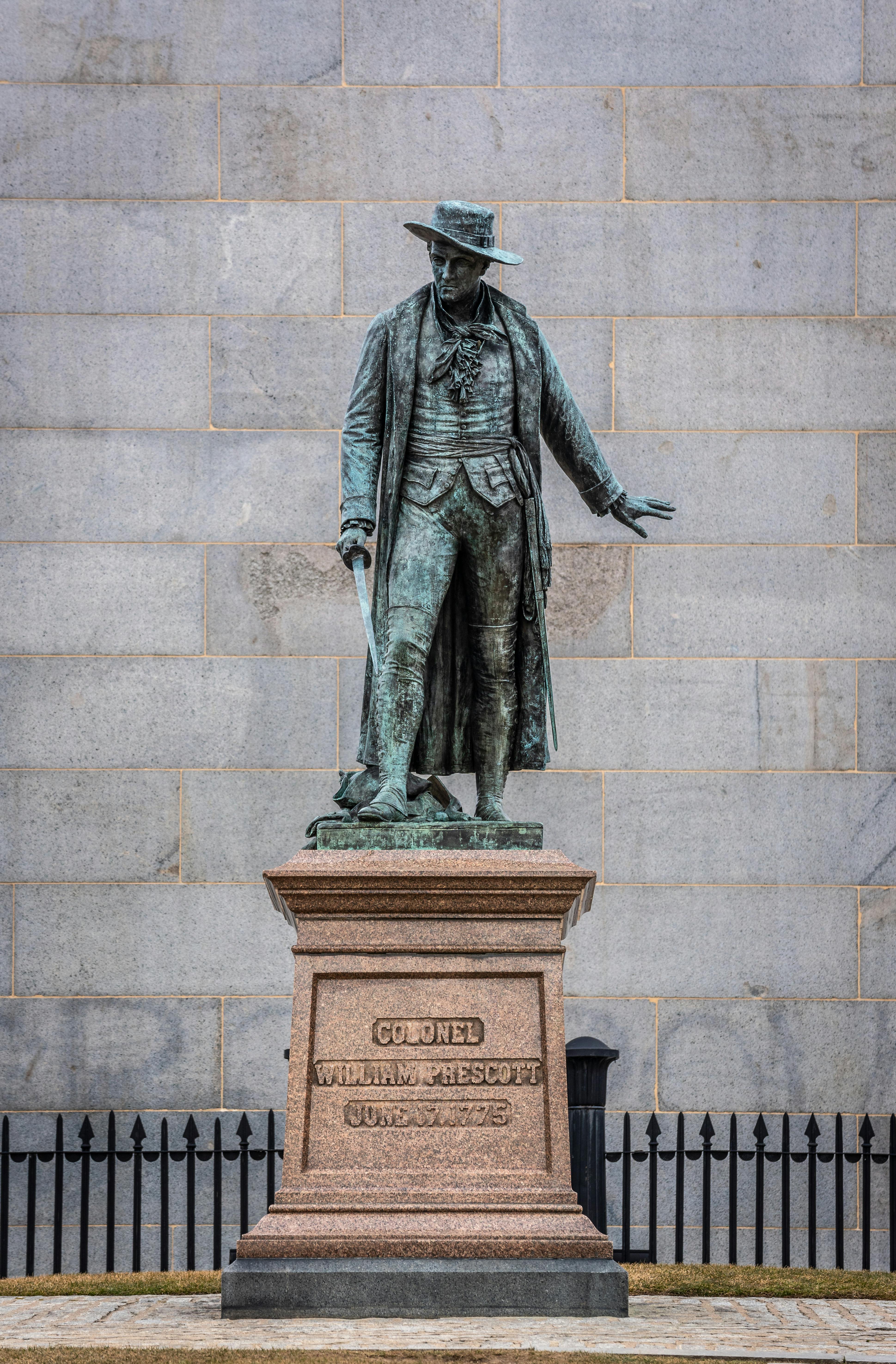 Colonel William Prescott Statue in Boston · Free Stock Photo