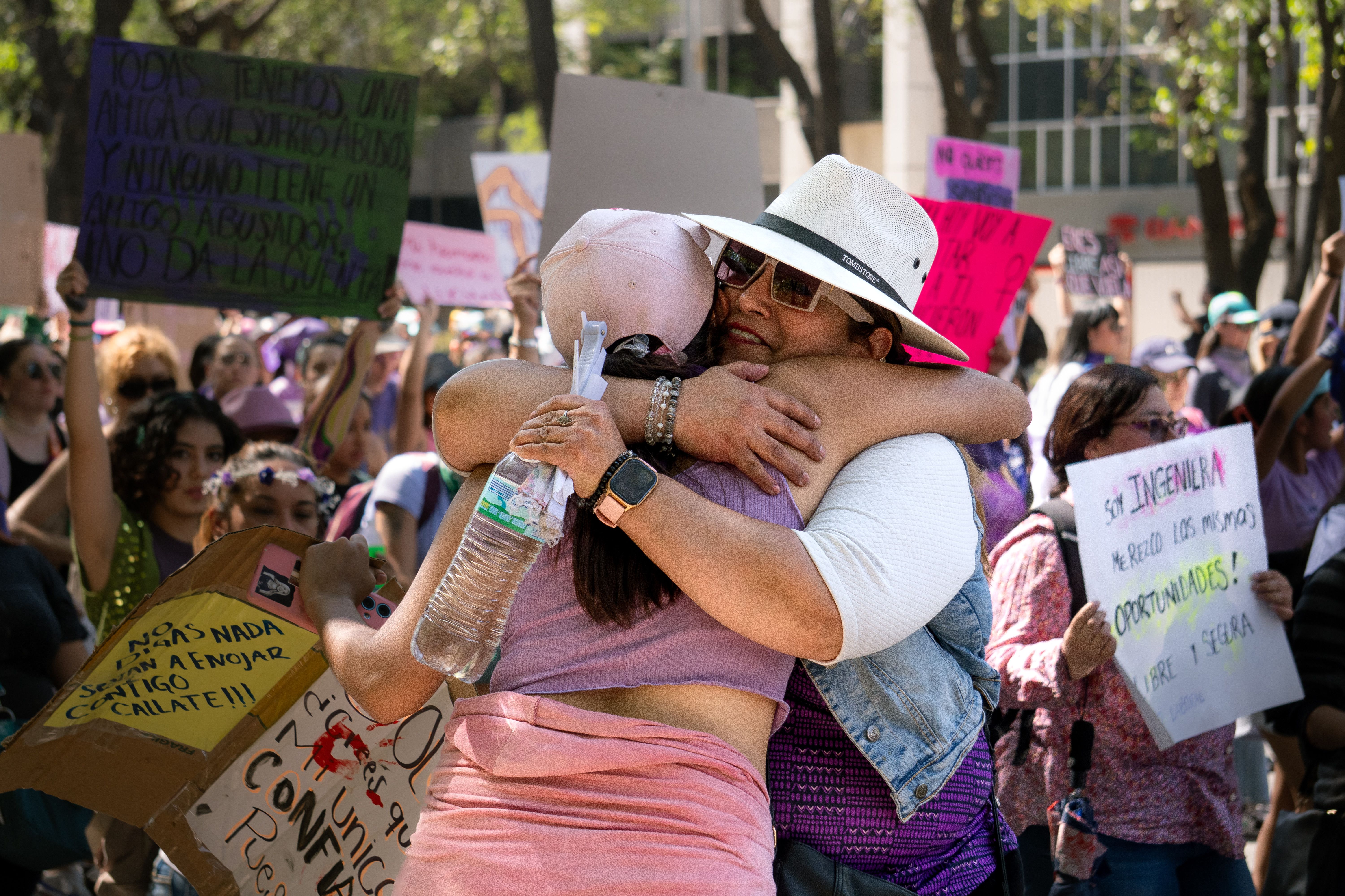 Women Embrace at Peaceful Protest for Empowerment · Free Stock Photo