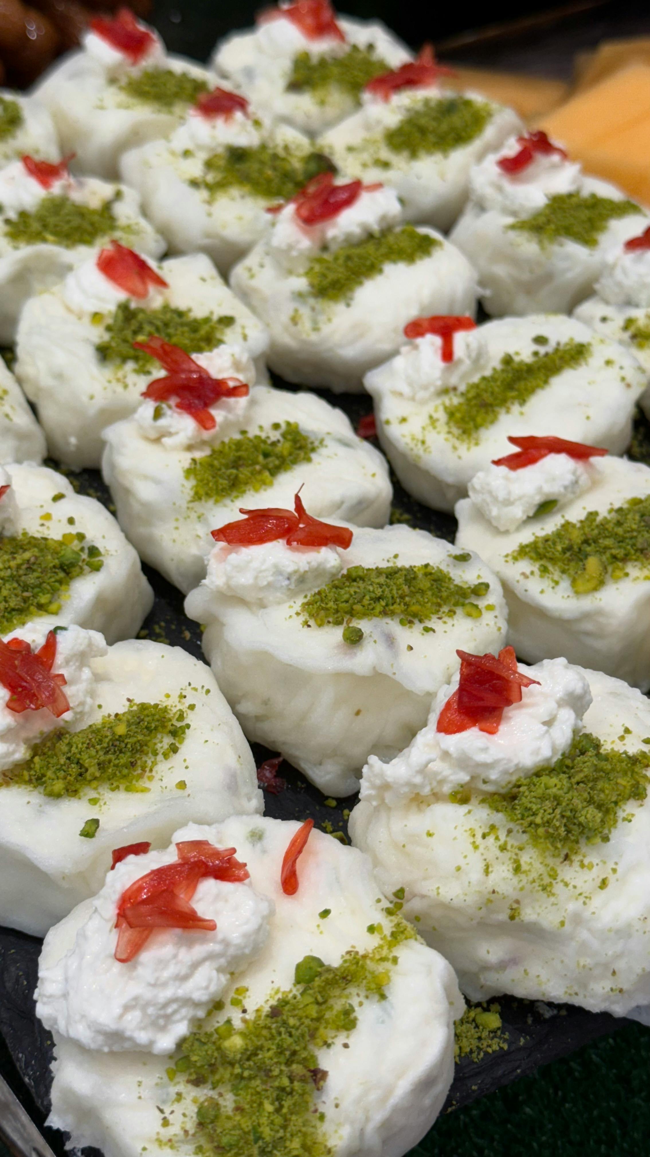 Delicious Turkish Lokma with Pistachio Topping · Free Stock Photo